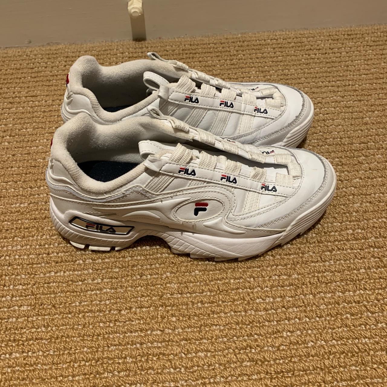 Filas Tennis Shoes White without laces, comes with... - Depop