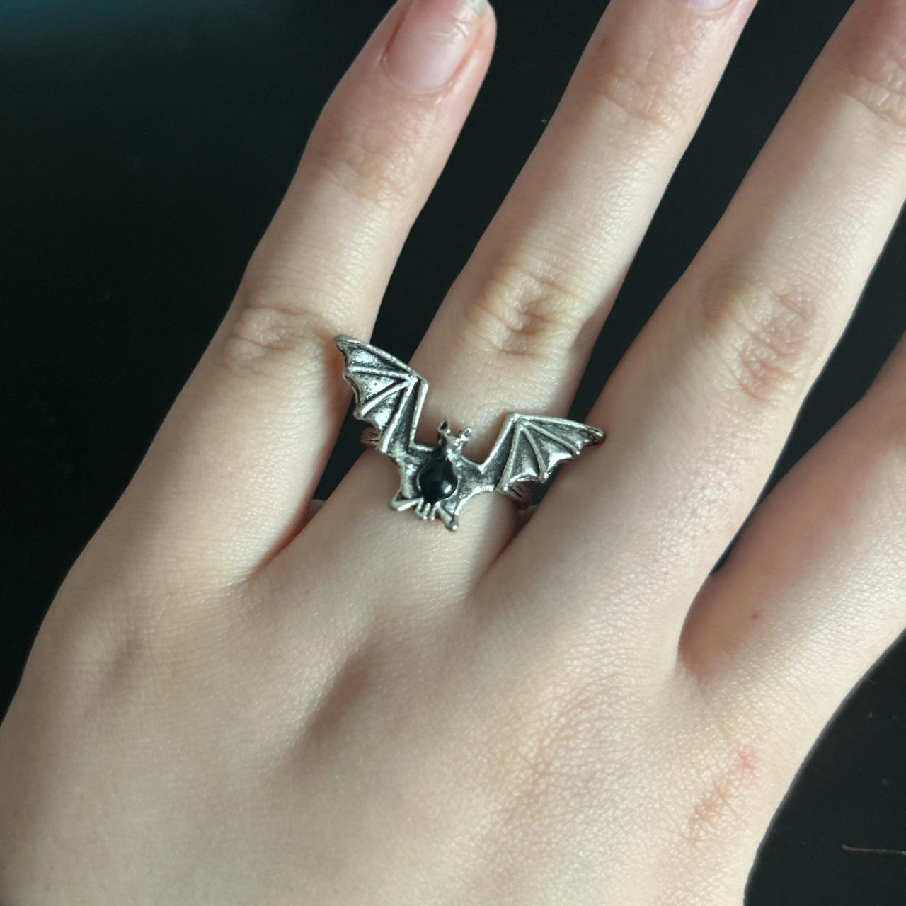 Vintage bat ring size 6/7 #ring #jewelry #bat... - Depop