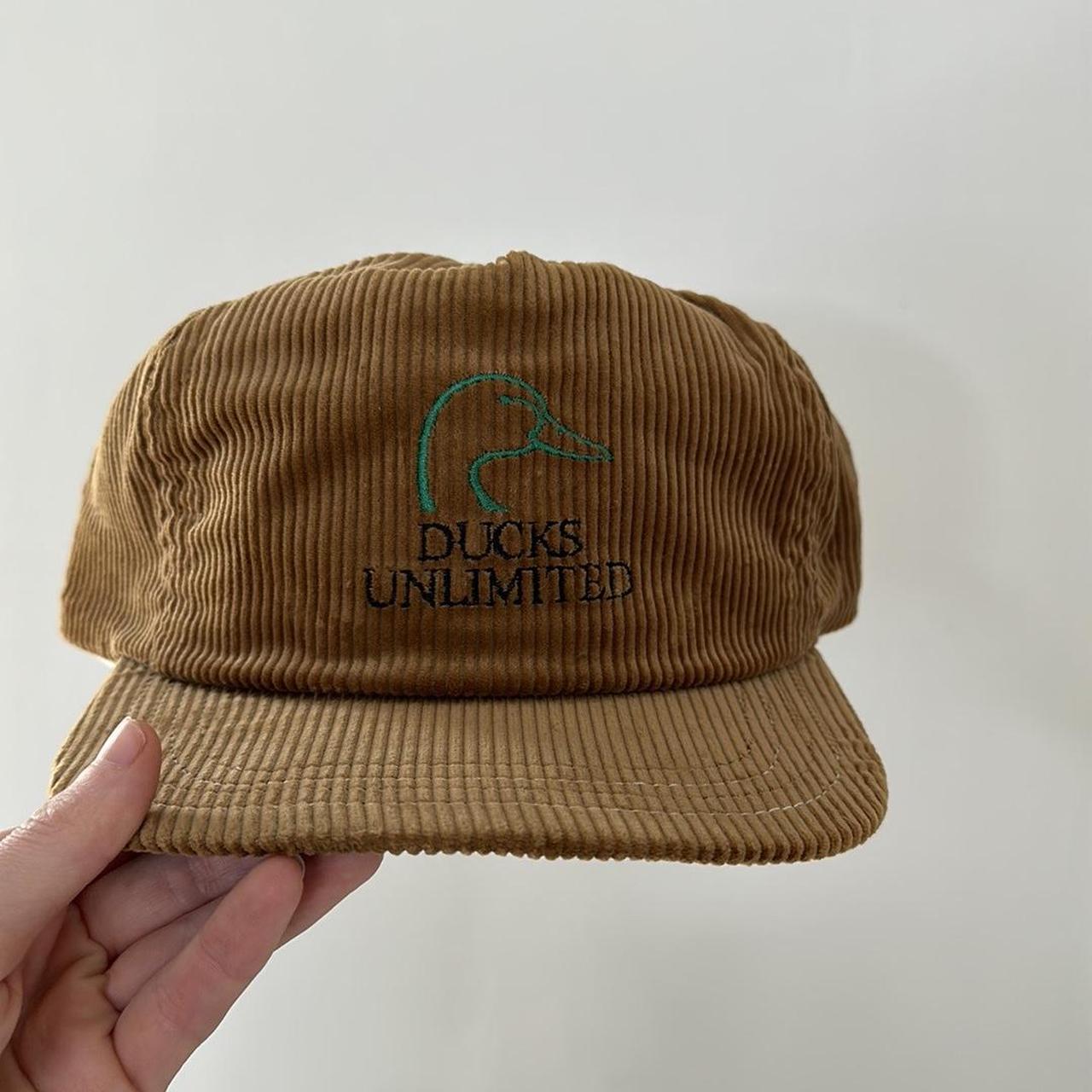 Vintage Ducks Unlimited Corduroy Adjustable Hat No... - Depop