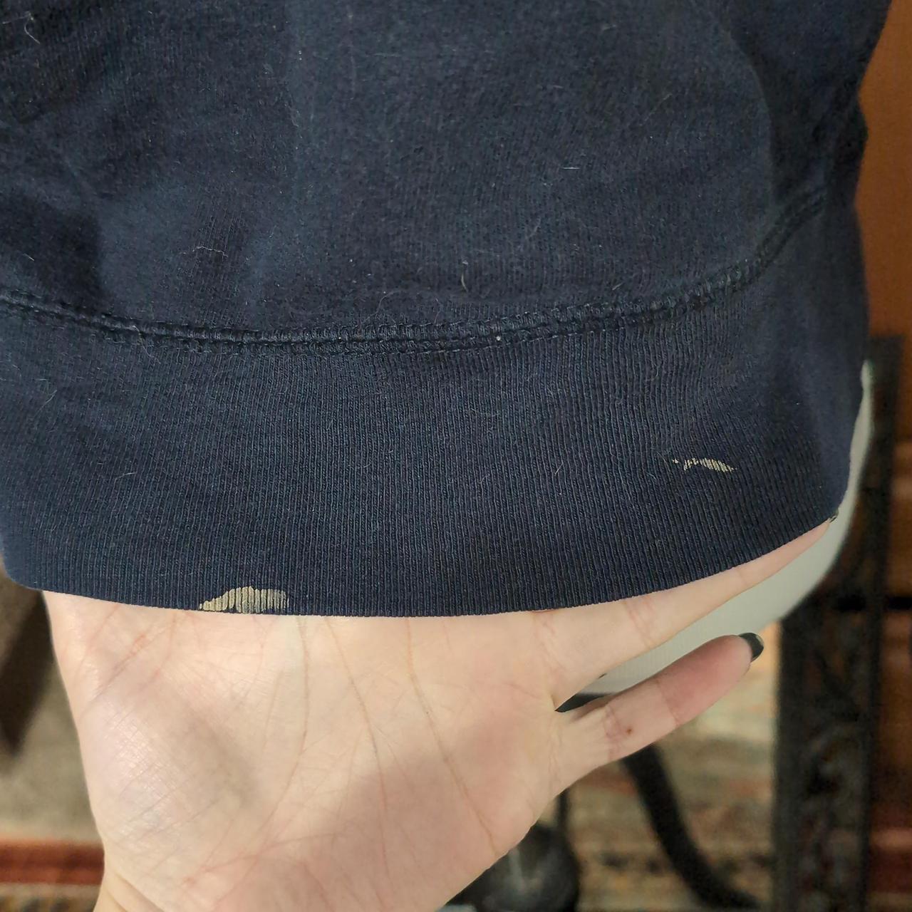 Mudd navy blue miny crop hoodie sweatshirt. Very... - Depop