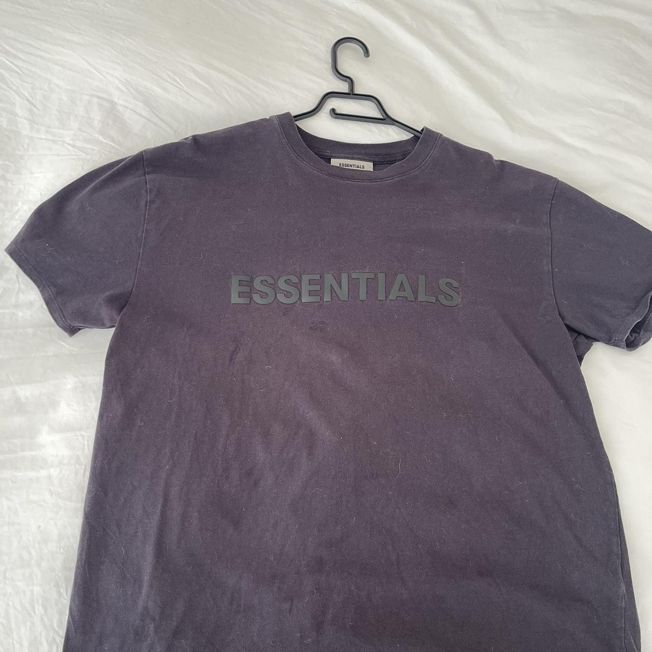 Fear of God Essentials Navy T-Shirt #essentials... - Depop