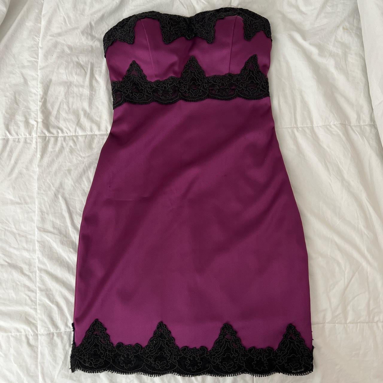 Bebe Strapless Mini Dress *** Zips from the... - Depop