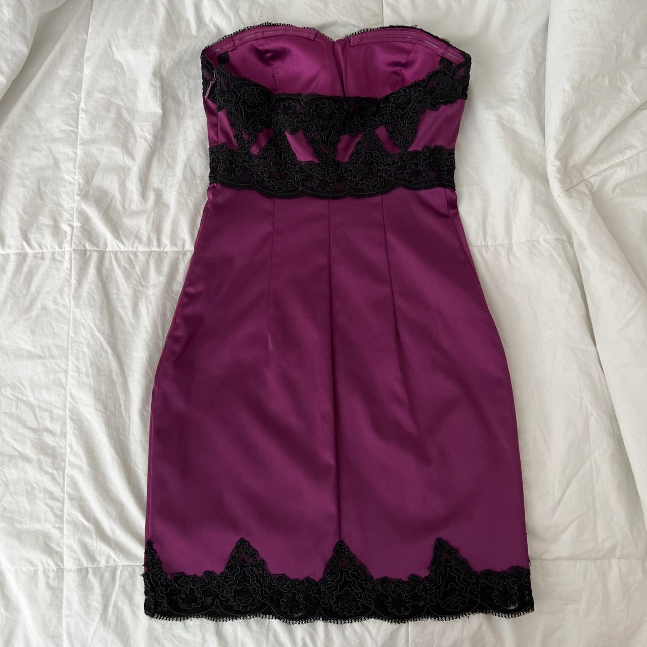 Bebe Strapless Mini Dress *** Zips from the... - Depop