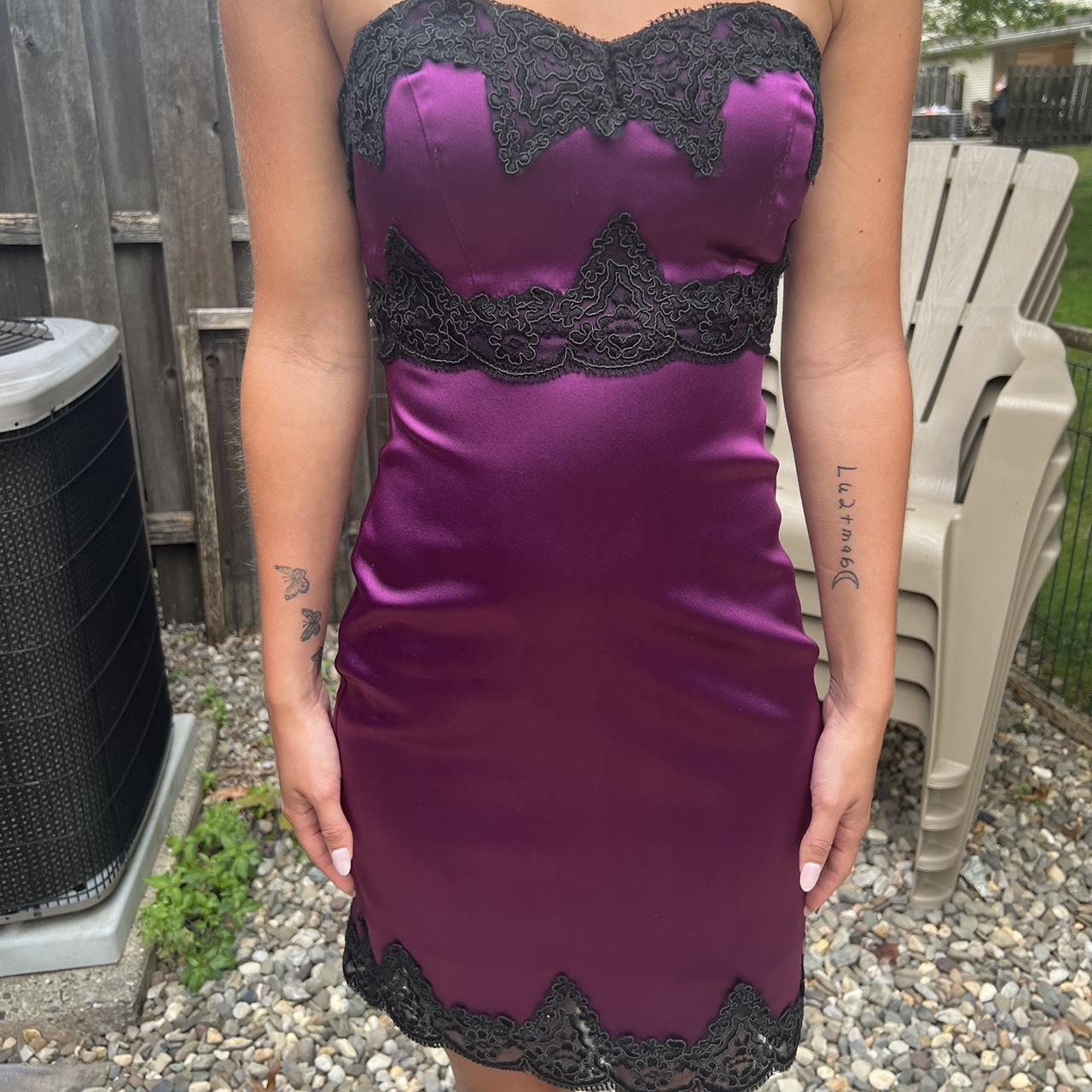 Bebe Strapless Mini Dress *** Zips from the... - Depop