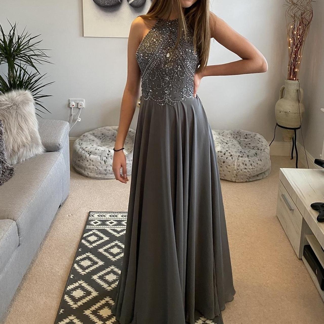 GREY PROM DRESS! 🩶 *please read all info* Never... - Depop