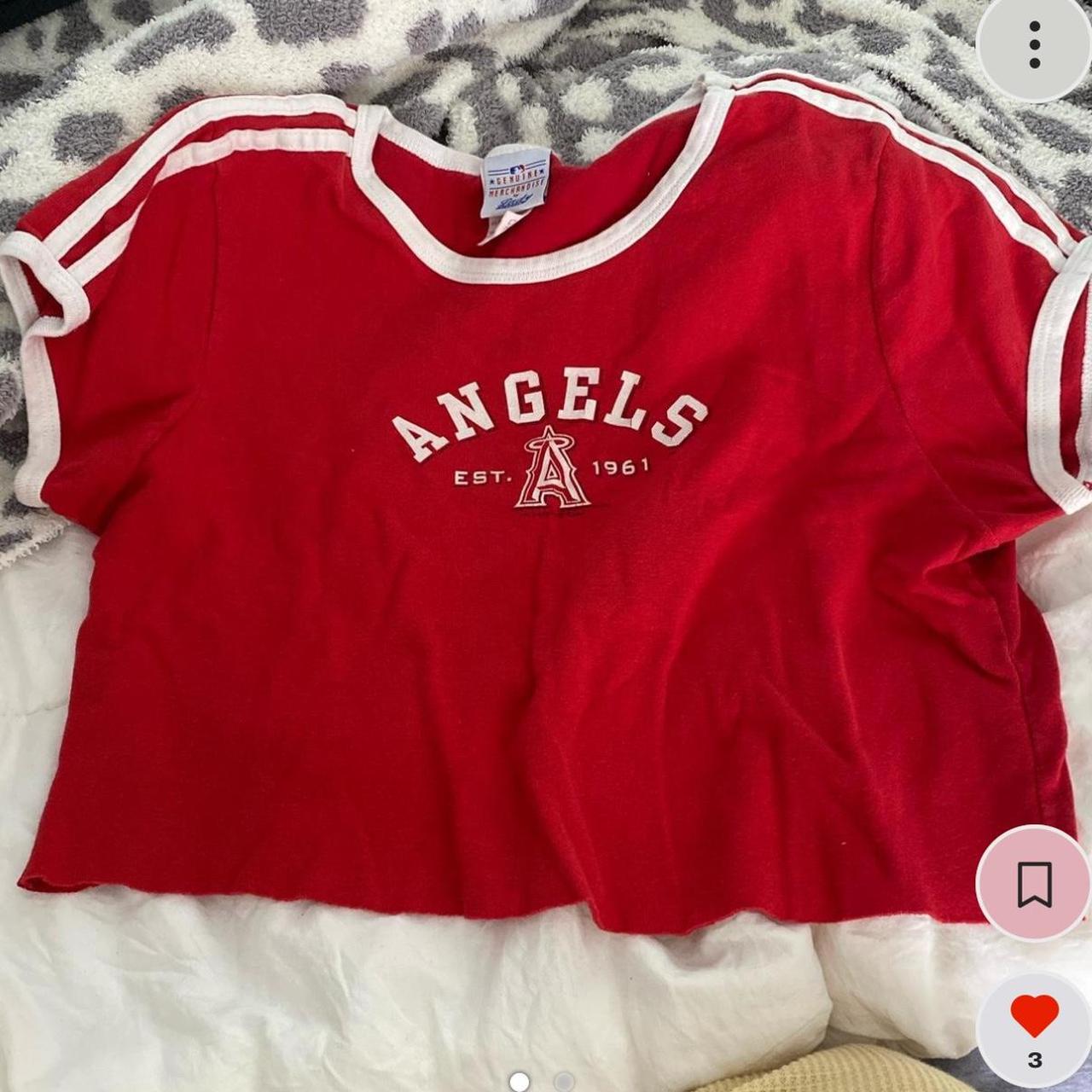 Vintage angels baby tee So cute and sporty Fits... - Depop