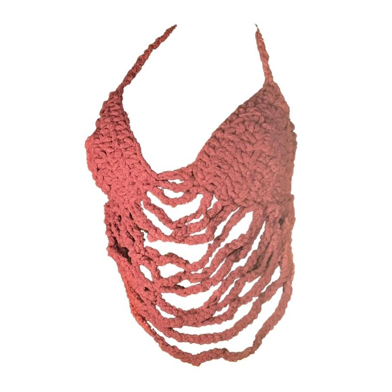 spill your guts crochet top with chunky yarn *1... - Depop