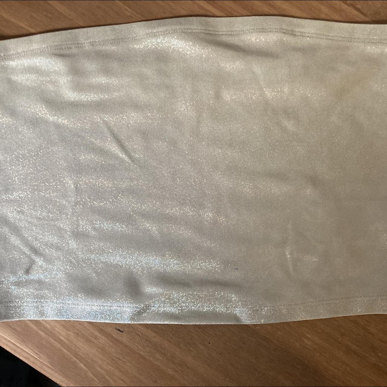SILVER GLITTER BOOB TUBE H&M boob tube crop top in... - Depop