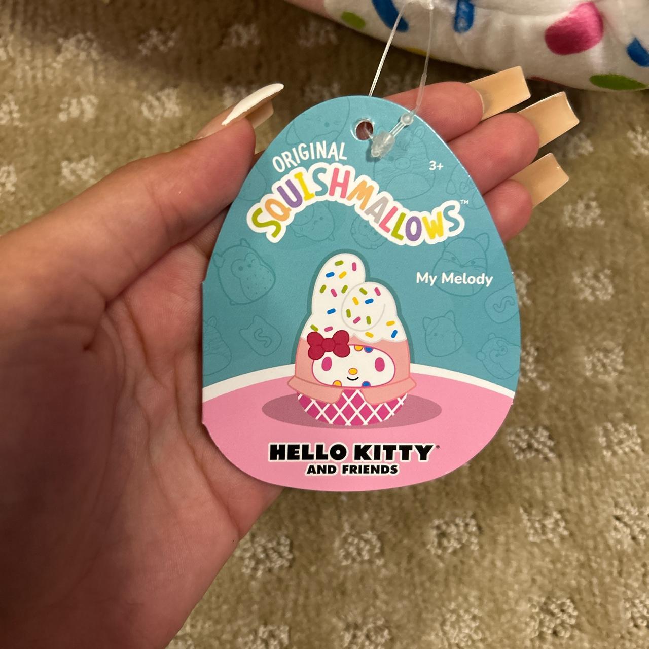 My melody ice cream sundae squish mallow plushie.... - Depop