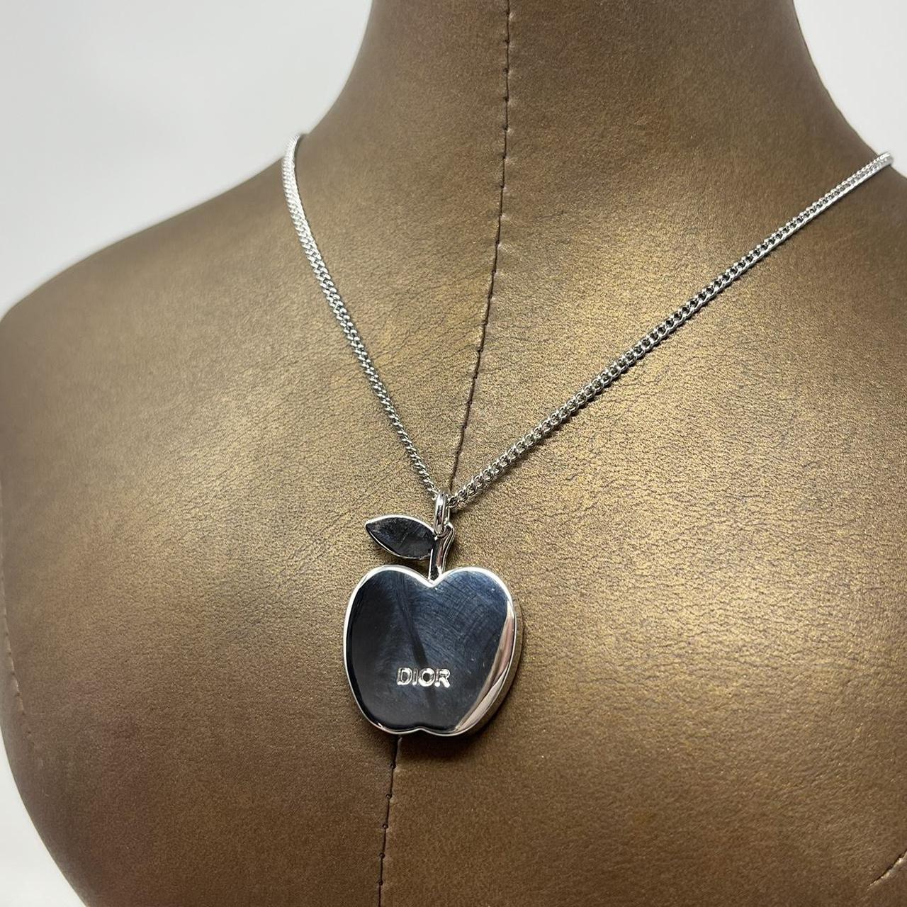 Christian Dior Vintage Dior Apple Charm Necklace... - Depop