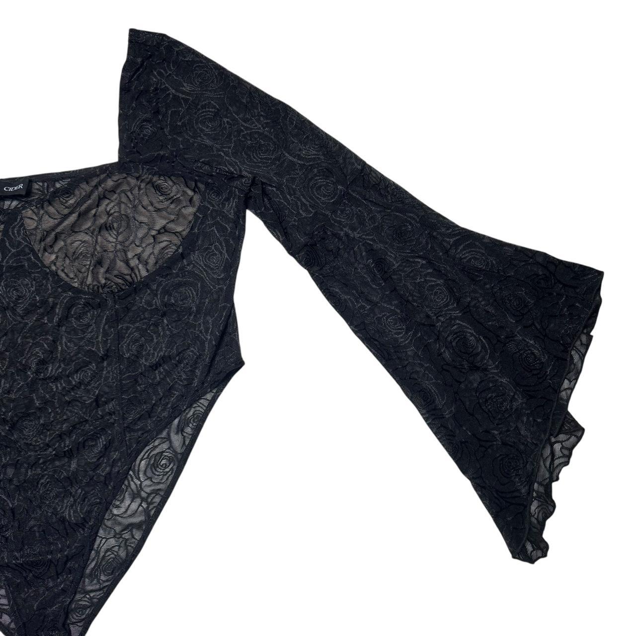 plus size cider bell sleeve goth whimsygoth... | Depop