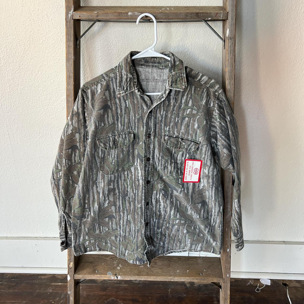 Vintage Camo Shirt Tree Camo Style No size... - Depop