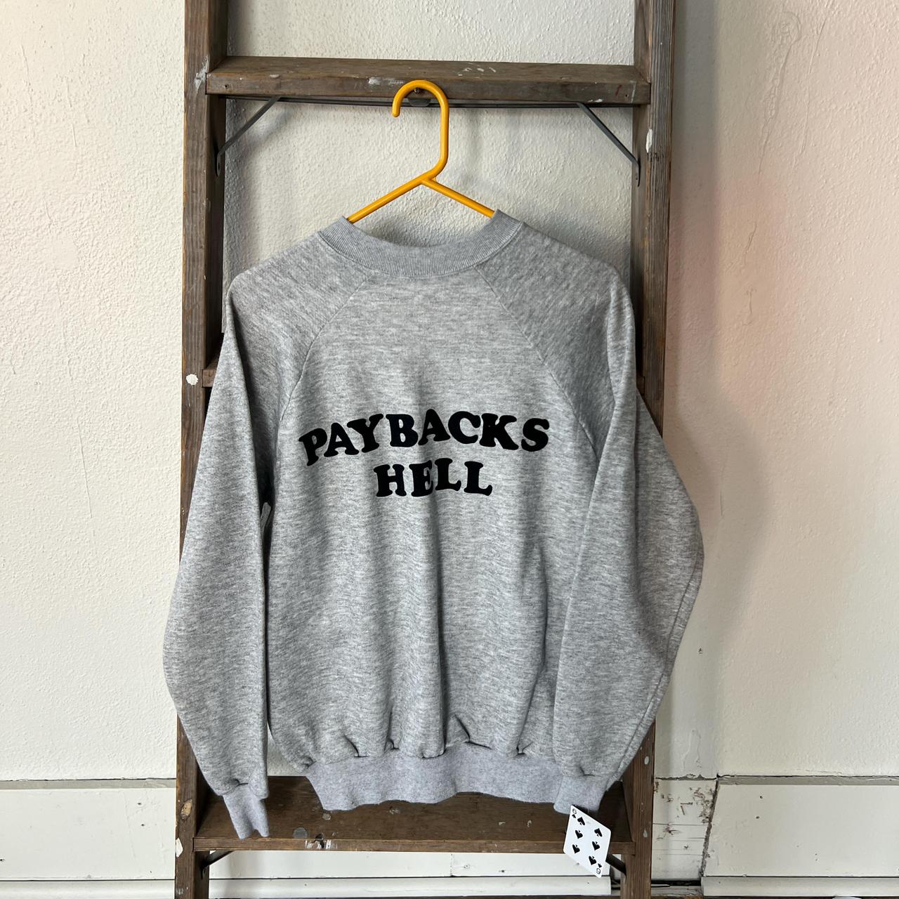 Vintage 80s Crewneck Flocked Lettering Soft Hardly... - Depop