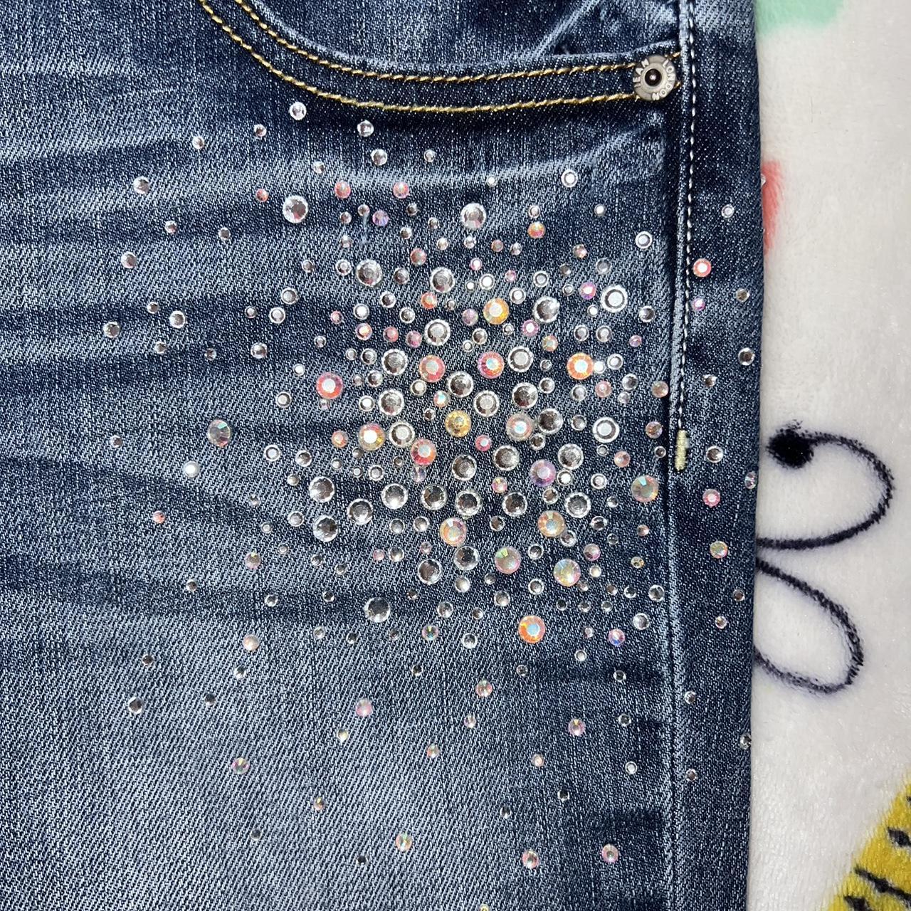 rhinestone bootcut jeans mcbling fits like a... | Depop