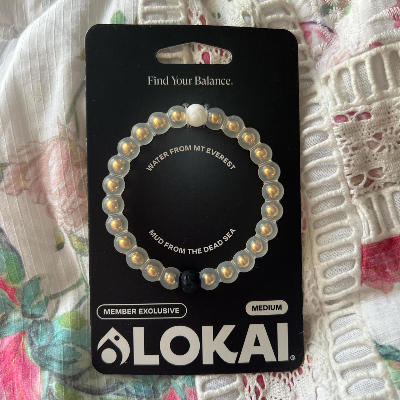 lokai member exclusive gold metal sphere... - Depop