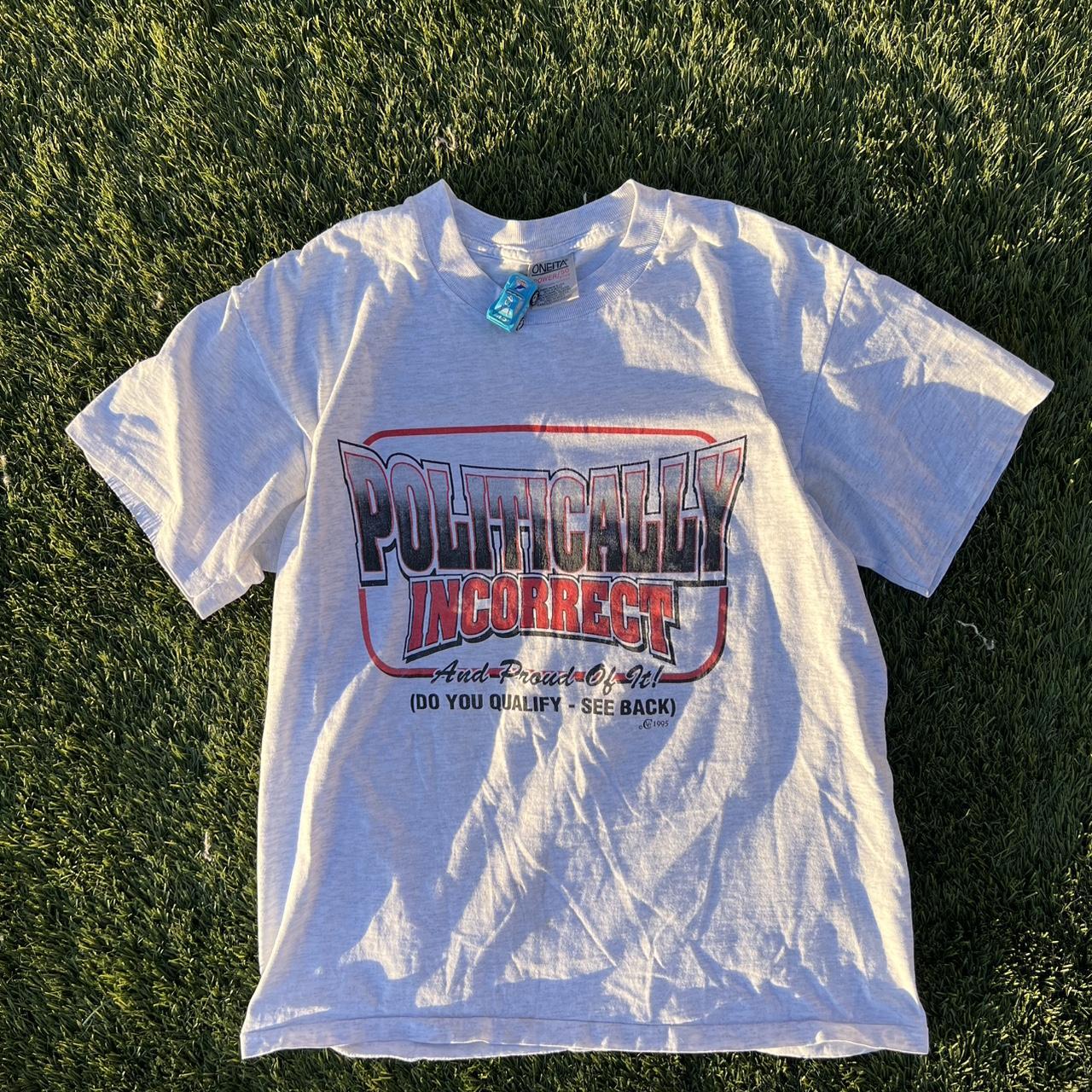 1995 funny political single stitch tee #vintage... | Depop