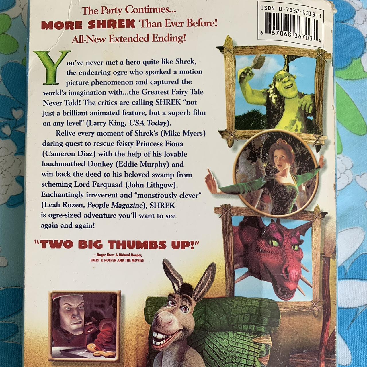 Shrek VHS tape!! 📼 Good condition #Shrek #MikeMyers... | Depop