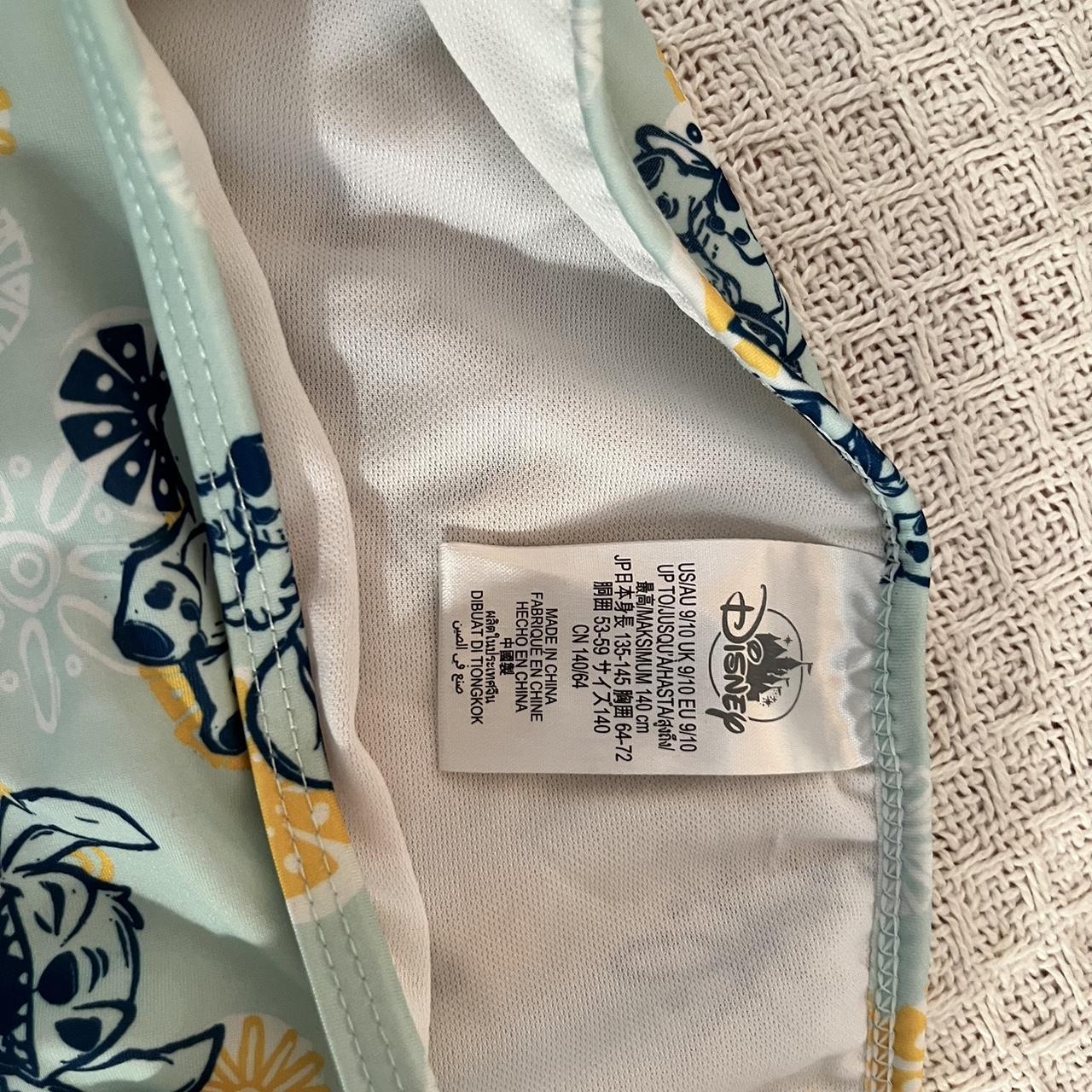 Kids DISNEY stitch bathing suit set size 9/10 worn... - Depop