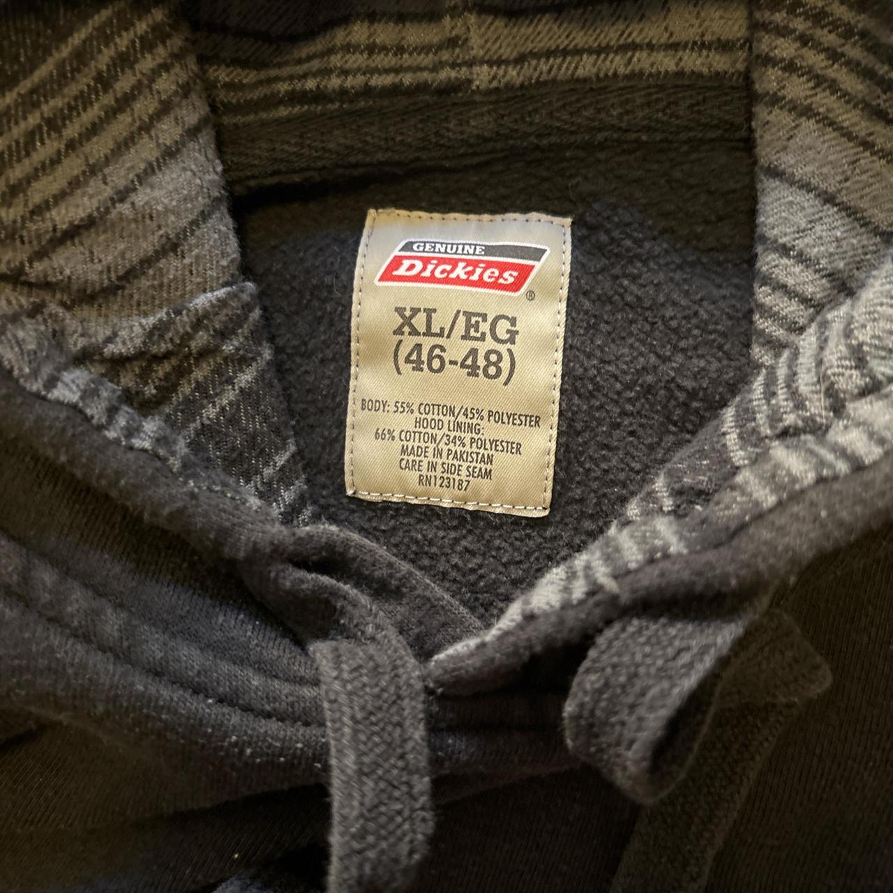 vintage dickies hoodie size xl small mark on hood - Depop