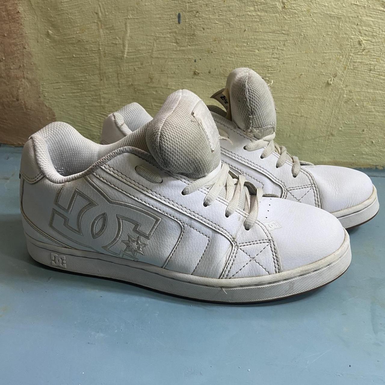 DC Net SE White Skate Shoes Men’s 9.5 Comes as is!... - Depop