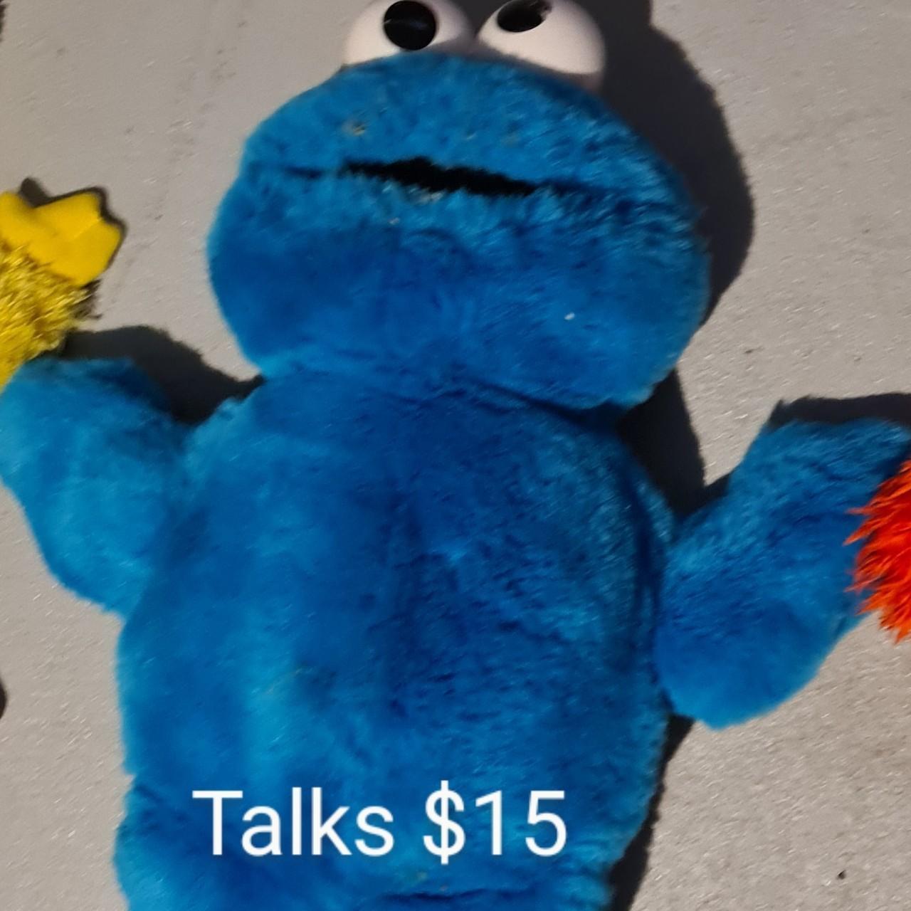 Talking cookie monster Listed elsewhere - Depop