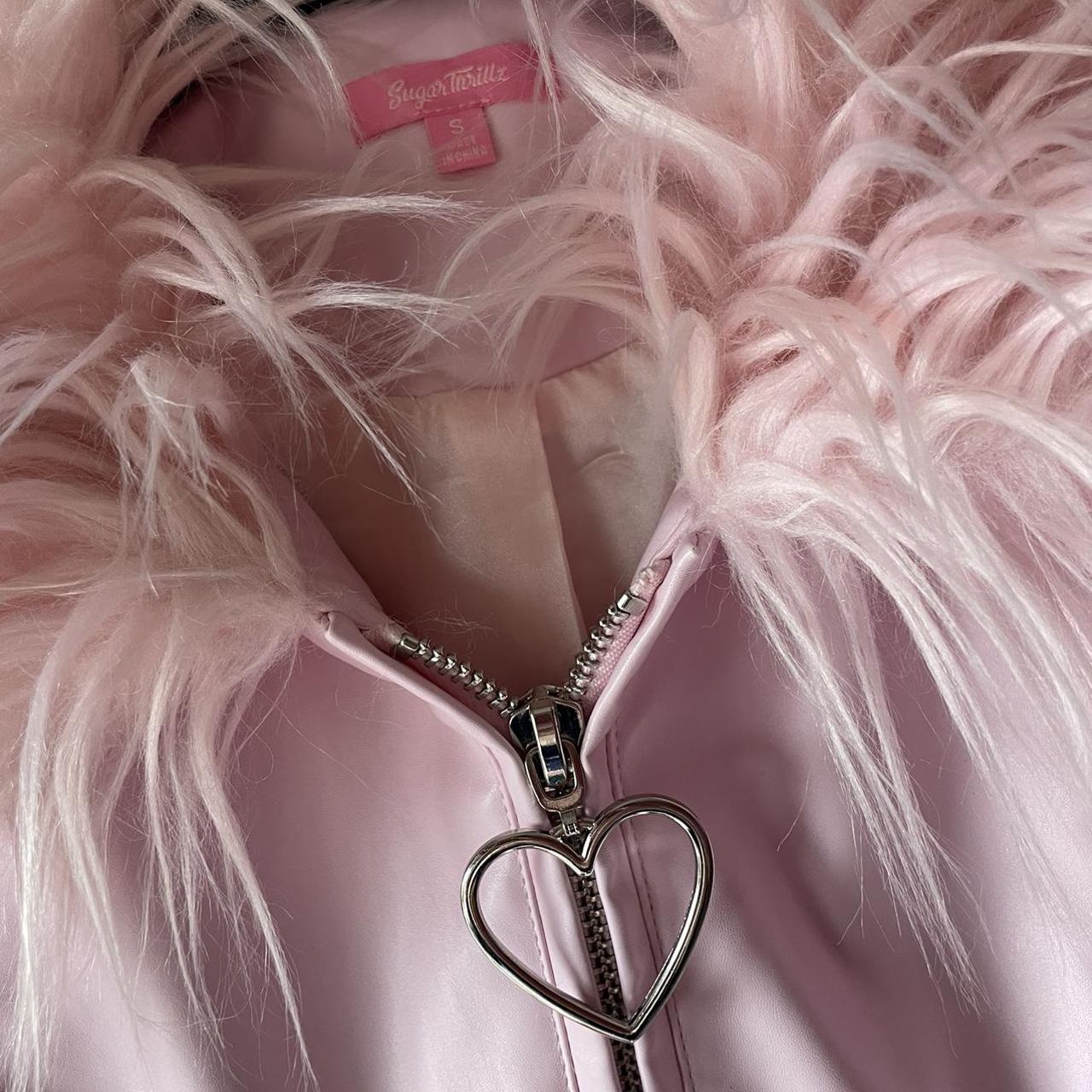 Dolls kill Sugar thrillz vegan leather jacket !... - Depop