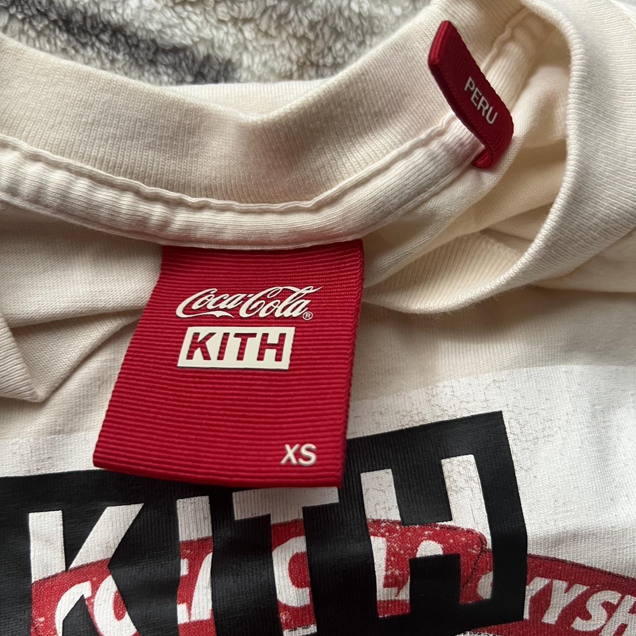 kith x coca cola t shirt worn a couple times two... - Depop
