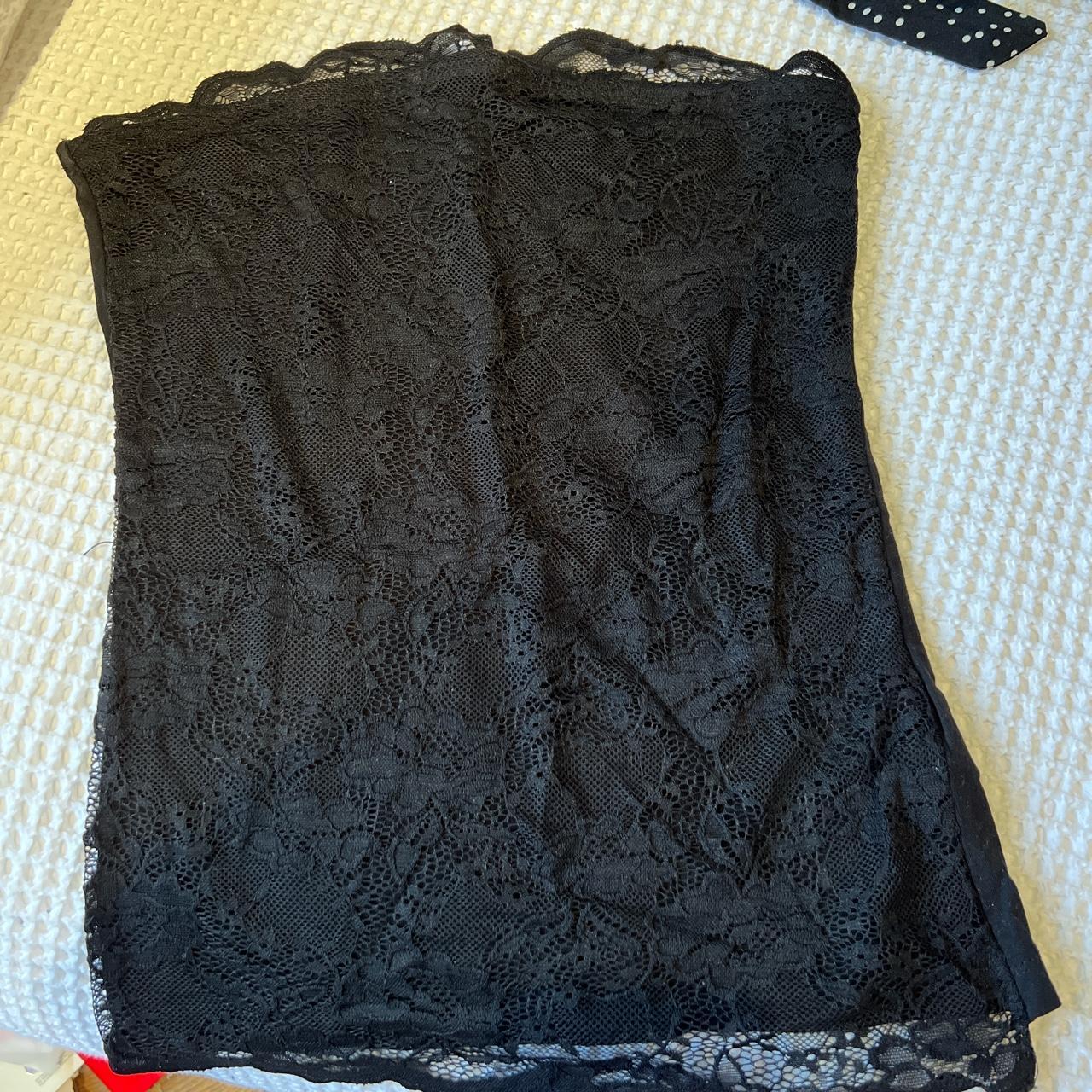 H&m lace boob tube. Tight fit - Depop