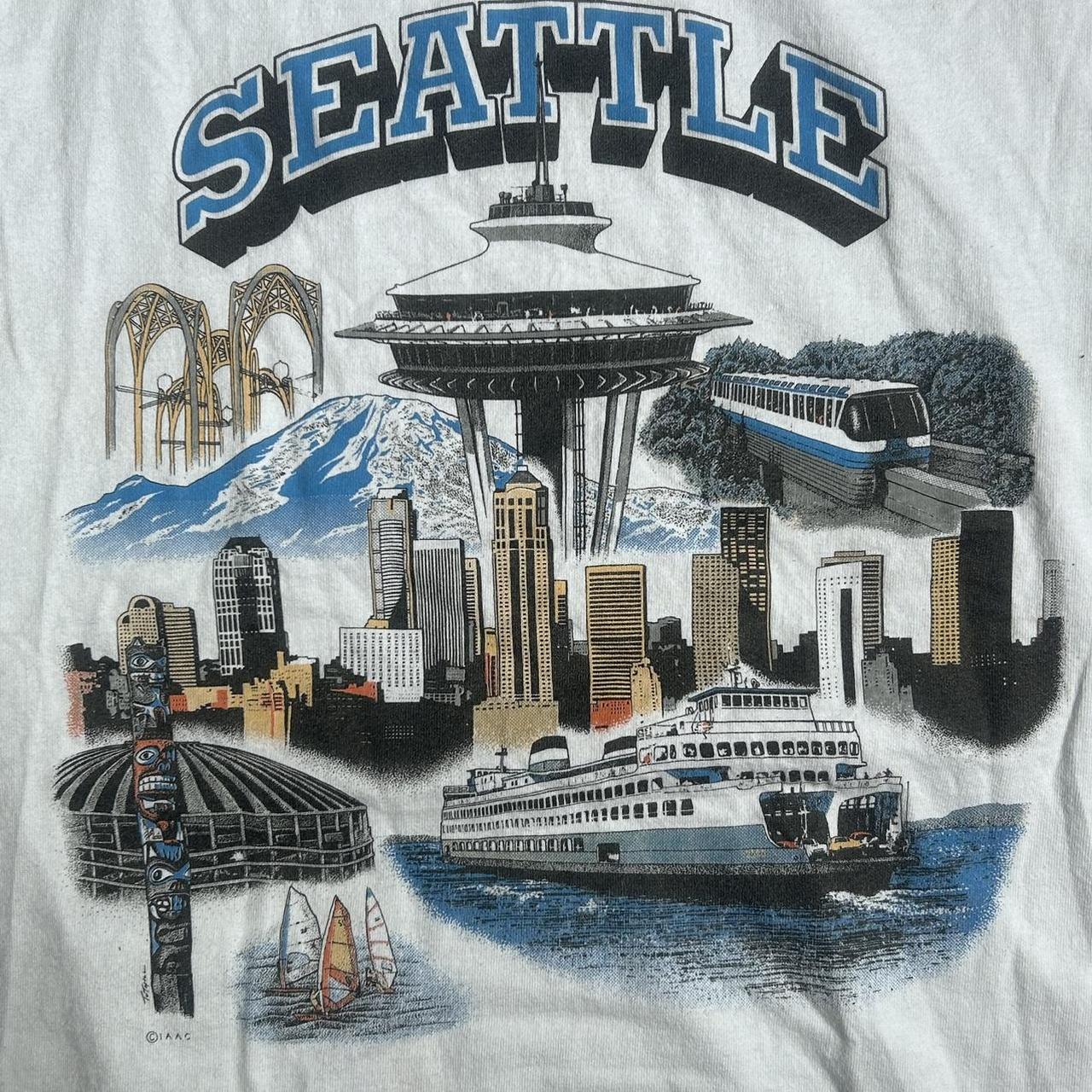 Vintage Seattle Souvenir T-Shirt - Size: Men’s... - Depop