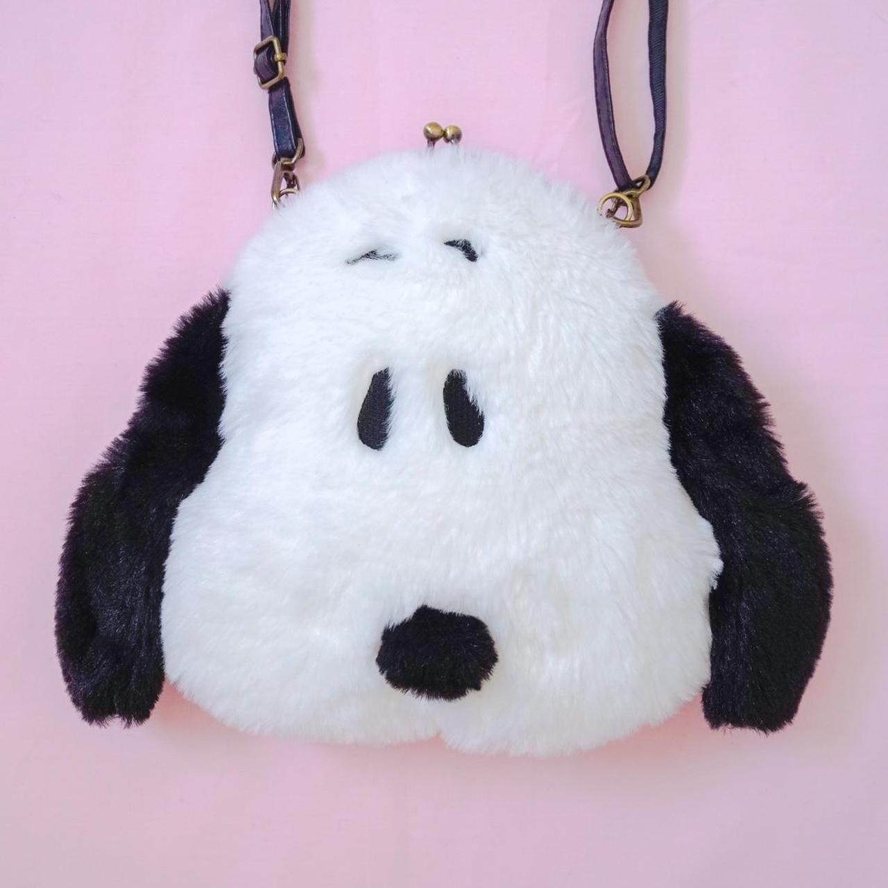 Adorable fluffy plush soft toy Snoopy head bag from... | Depop