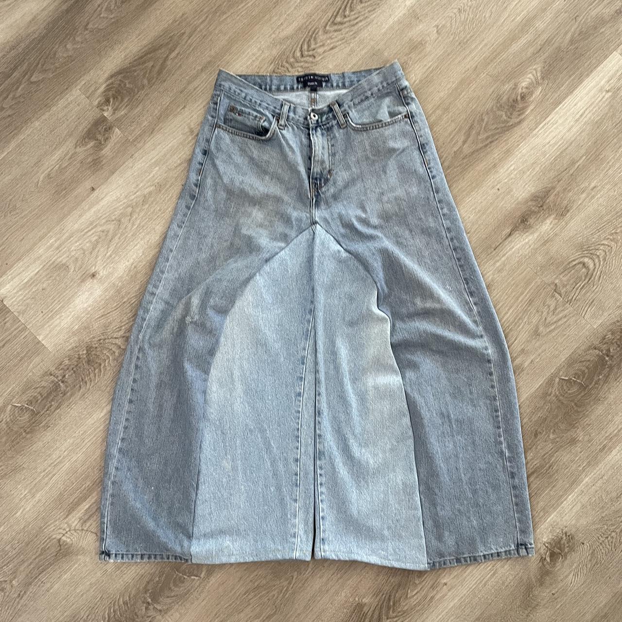 JNCO style Tommy Hilfiger Extended jeans Custom... - Depop