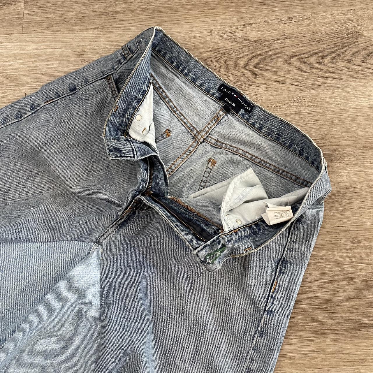 JNCO style Tommy Hilfiger Extended jeans Custom... - Depop