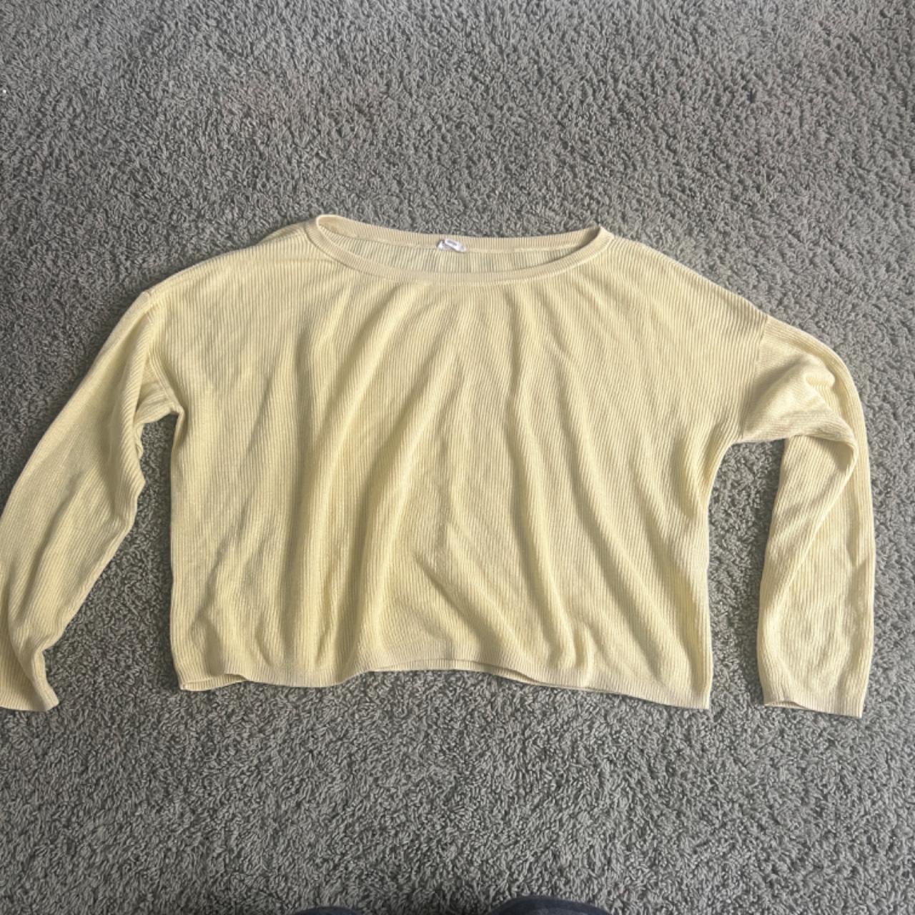 Pastel yellow sweater - Depop
