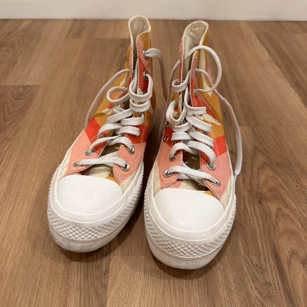 Free People Sunset X Converse high top platform.... - Depop