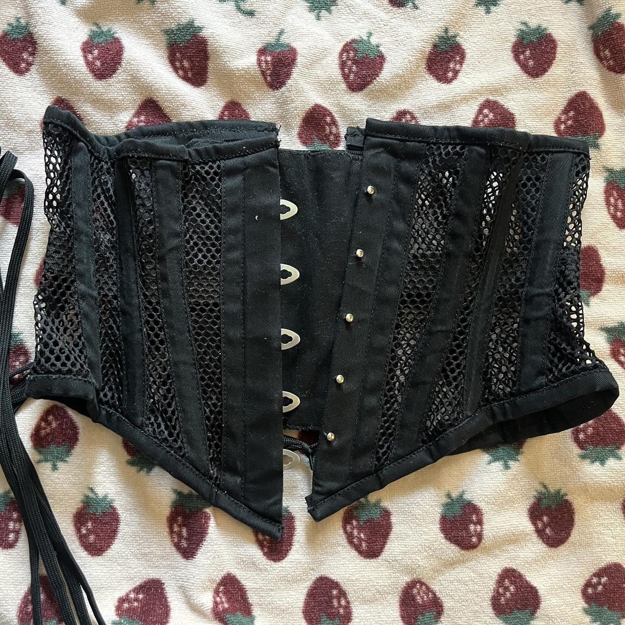 Steele boned mesh waist training corset Small for... - Depop