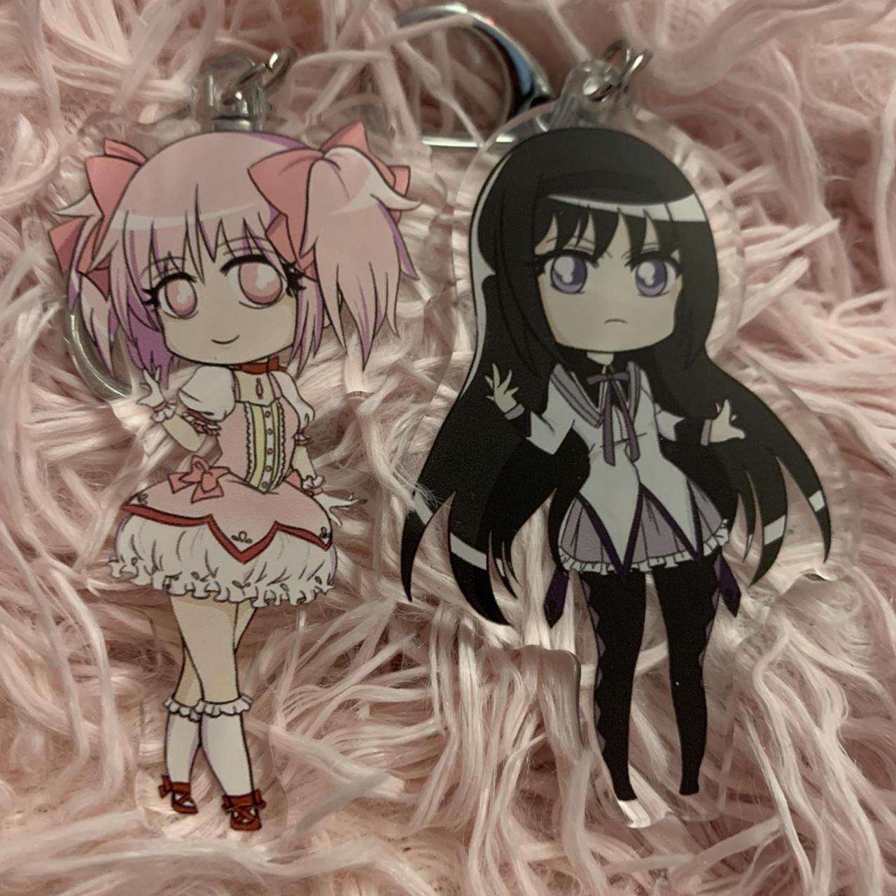 🌸 Madoka & Homura Keychains 🌸 New and unused! Got... - Depop