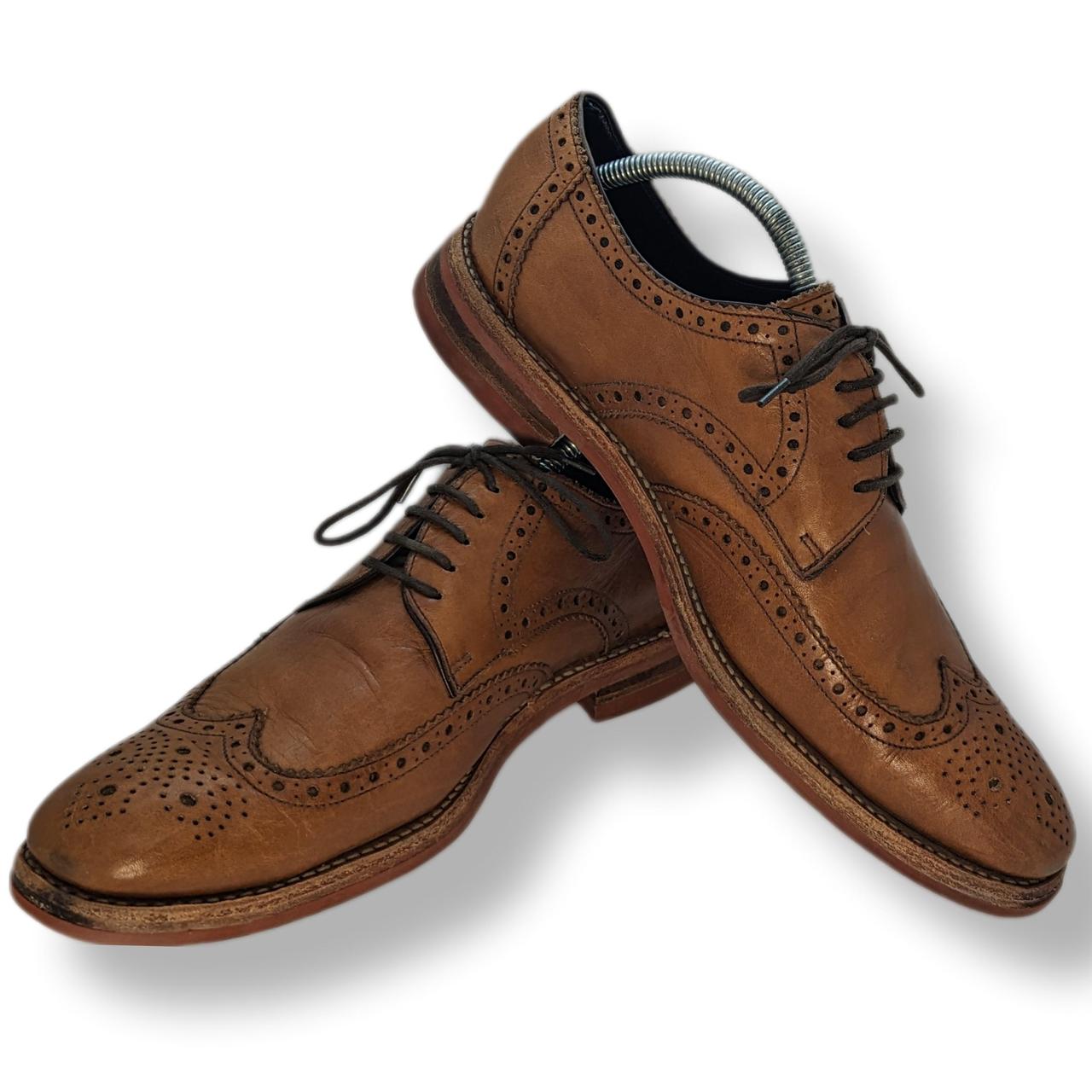 Loake Redgrave Brogues Leather Brown Shoes Men UK... - Depop