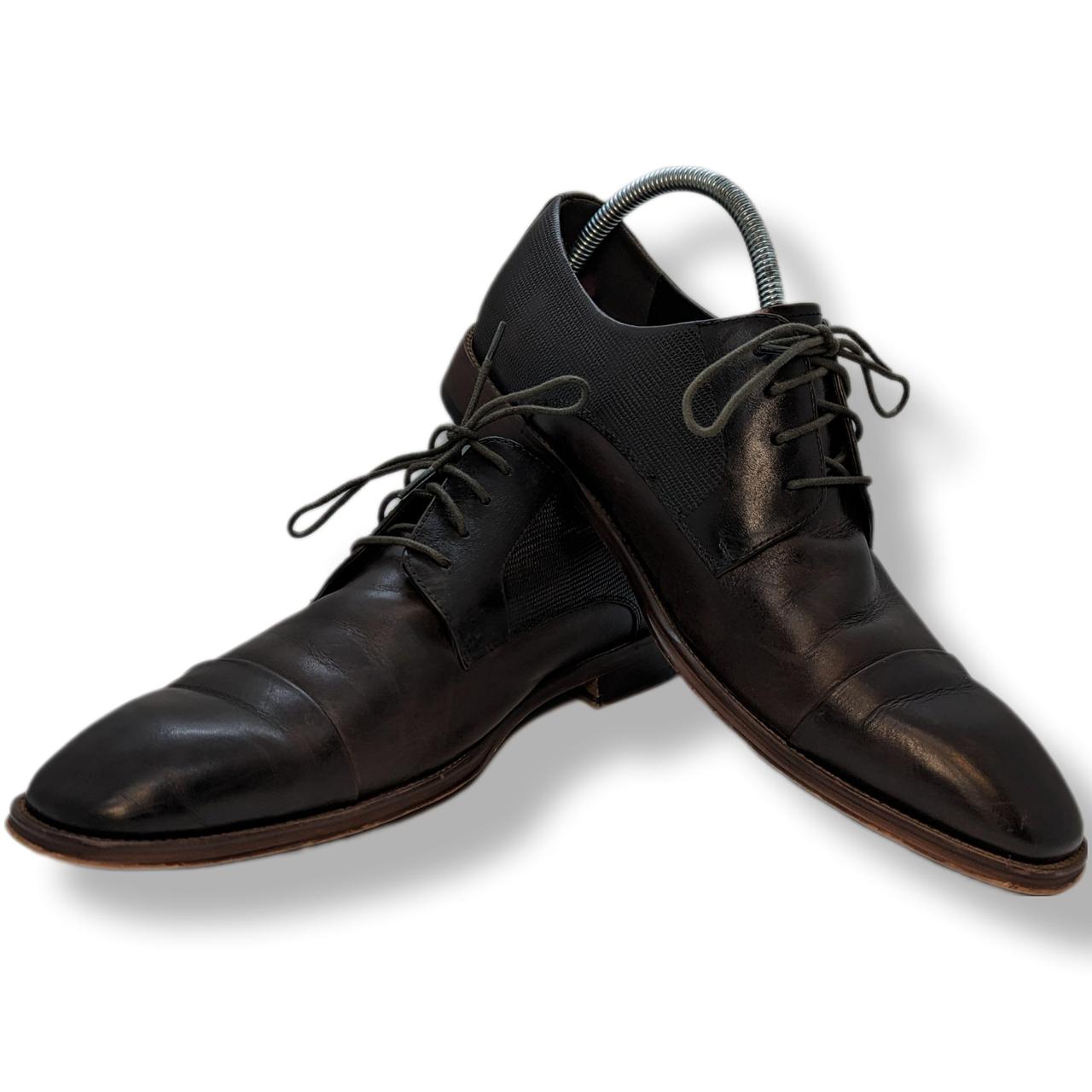 6th Sense Eton Coffee Brown Fine Leather Toe Cap... - Depop