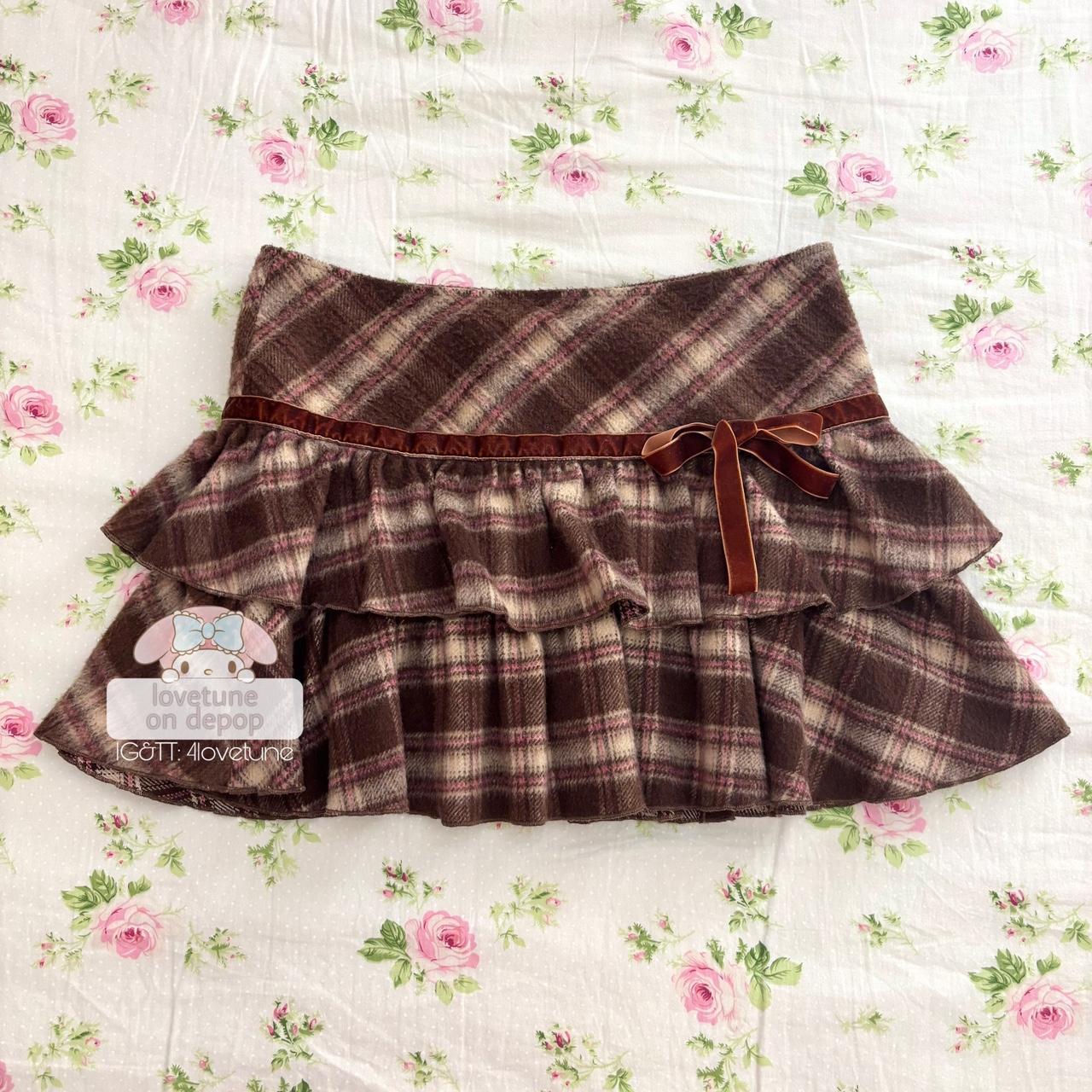 neapolitan plaid mini skirt ۶ৎ ˖ ࣪⊹ trade offers... | Depop