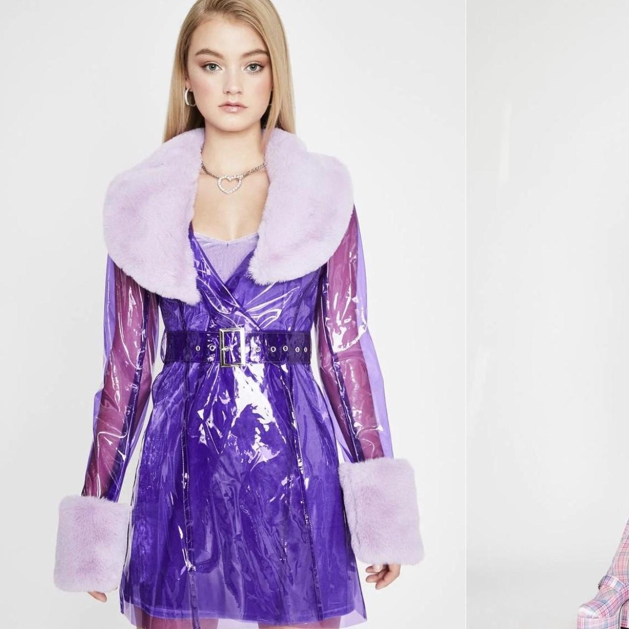 Dolls Kill Women's Purple Coat | Depop