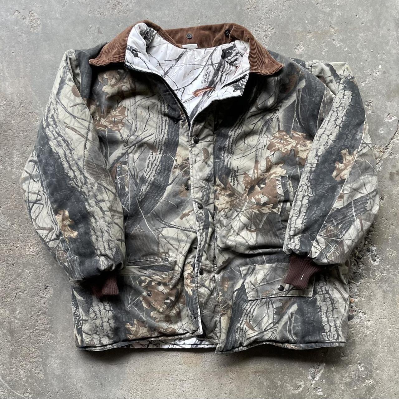 Vintage Made in USA Realtree Reversible Camo... - Depop