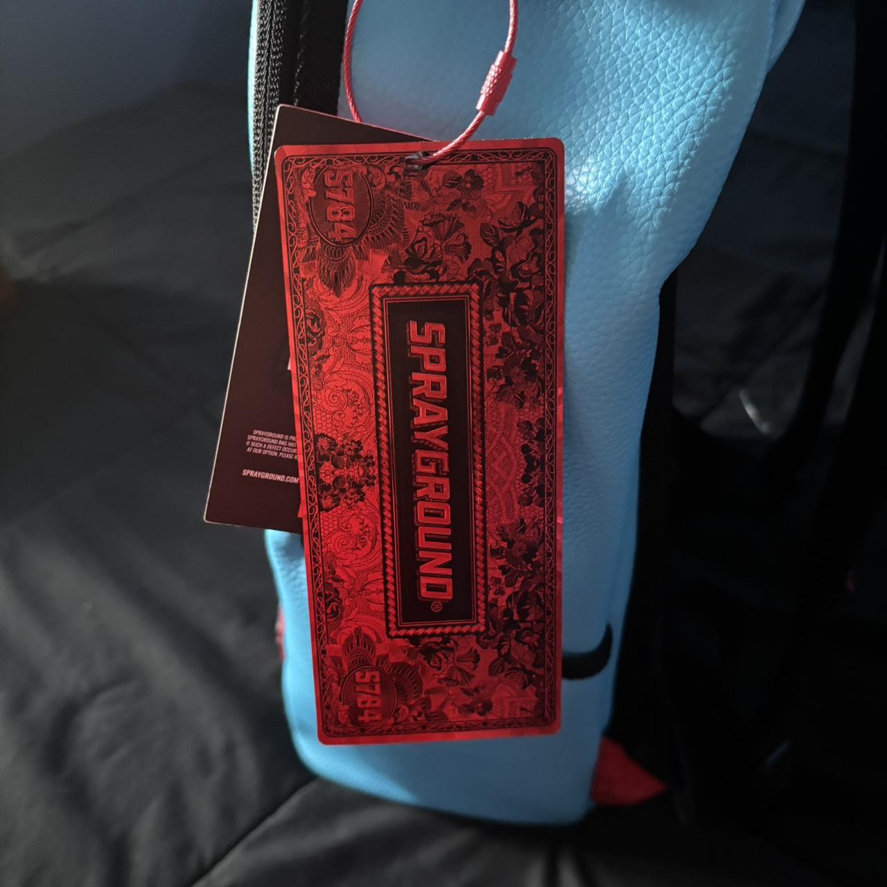 Sprayground Backpack Light Blue Pac-Man Sprayground... | Depop