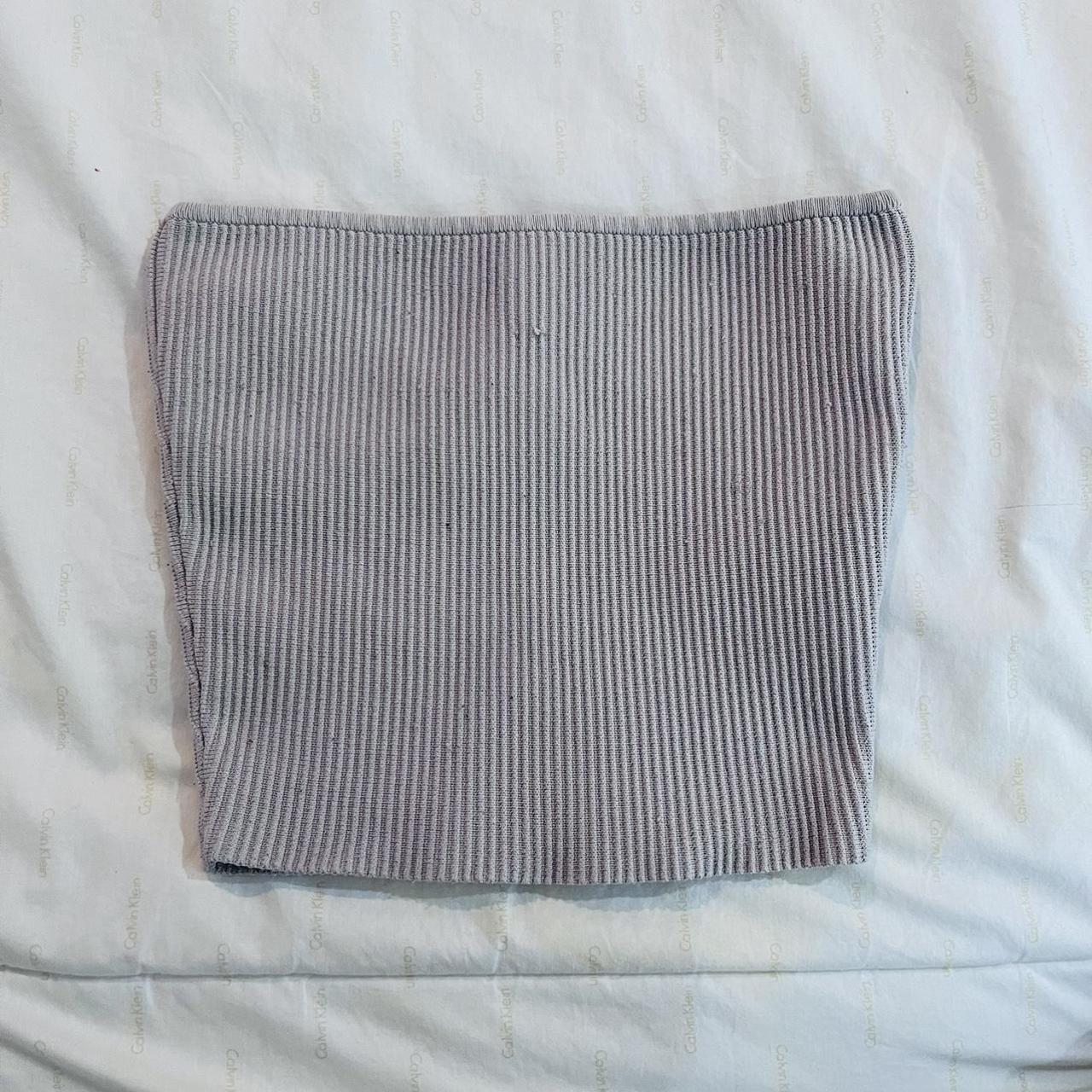 white-ish 2xs ribbed tube top from aritzia. worn a... - Depop