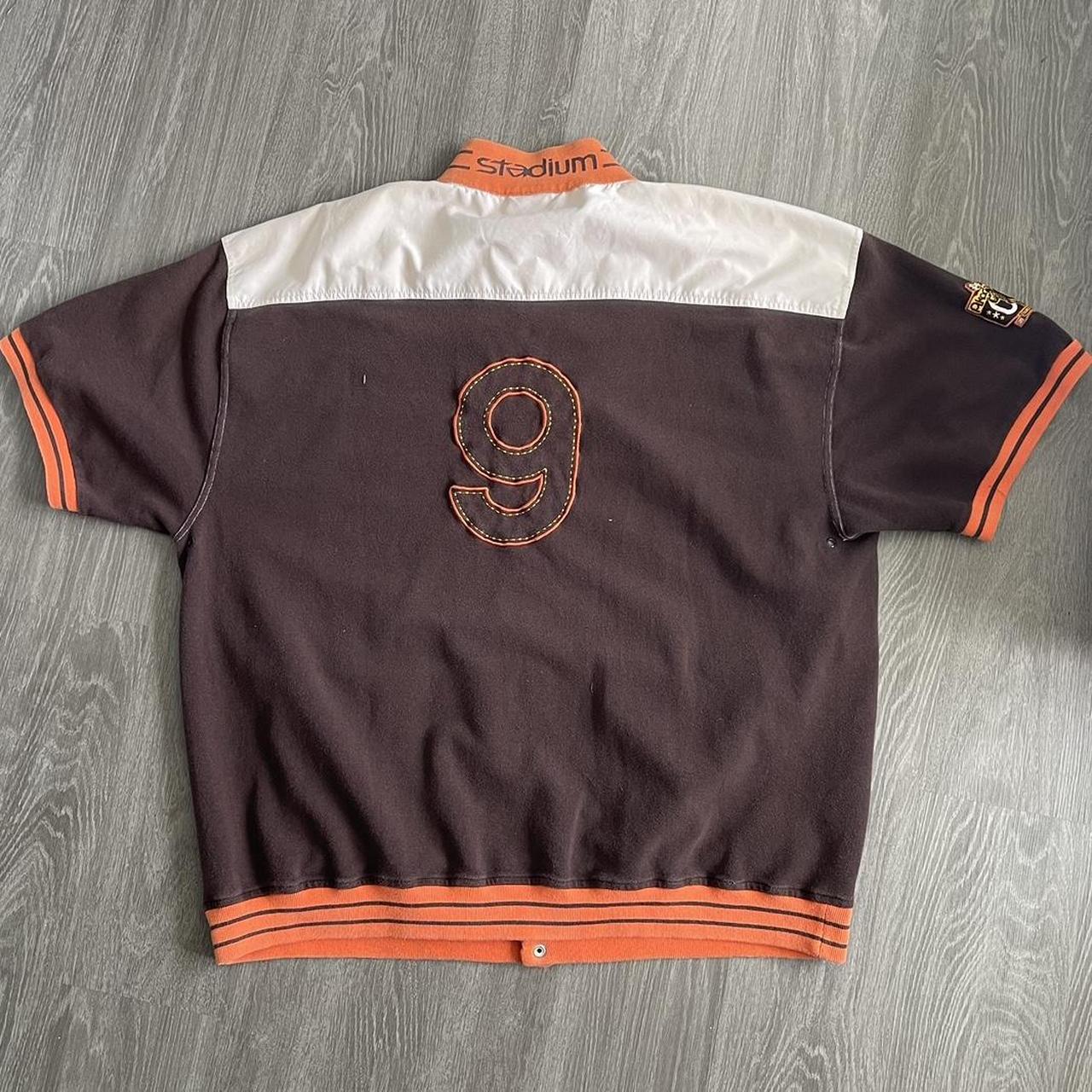 Akademiks Stadium Division Button Up Pit to pit:... - Depop