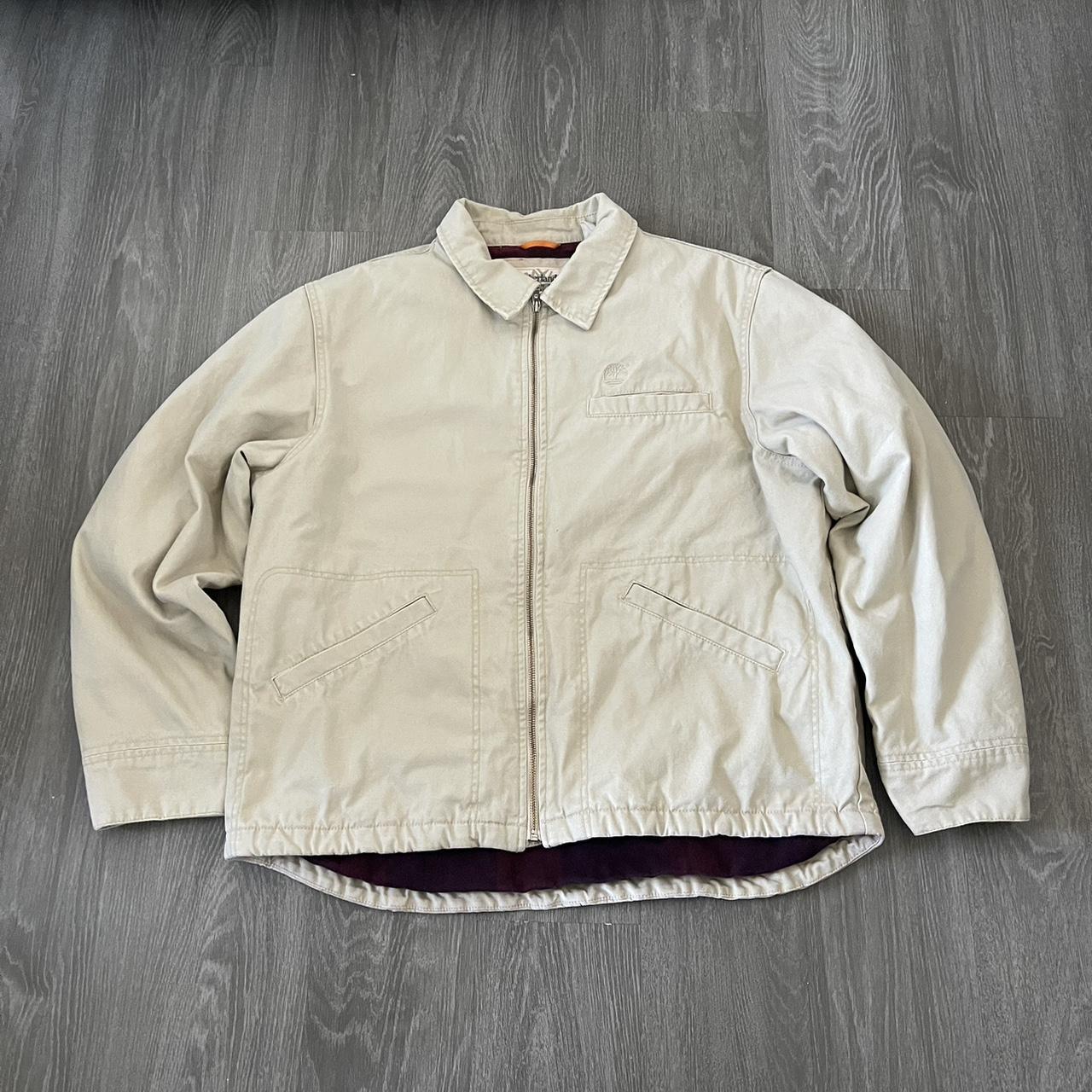 Timberland Creme Work Jacket Carhartt... - Depop