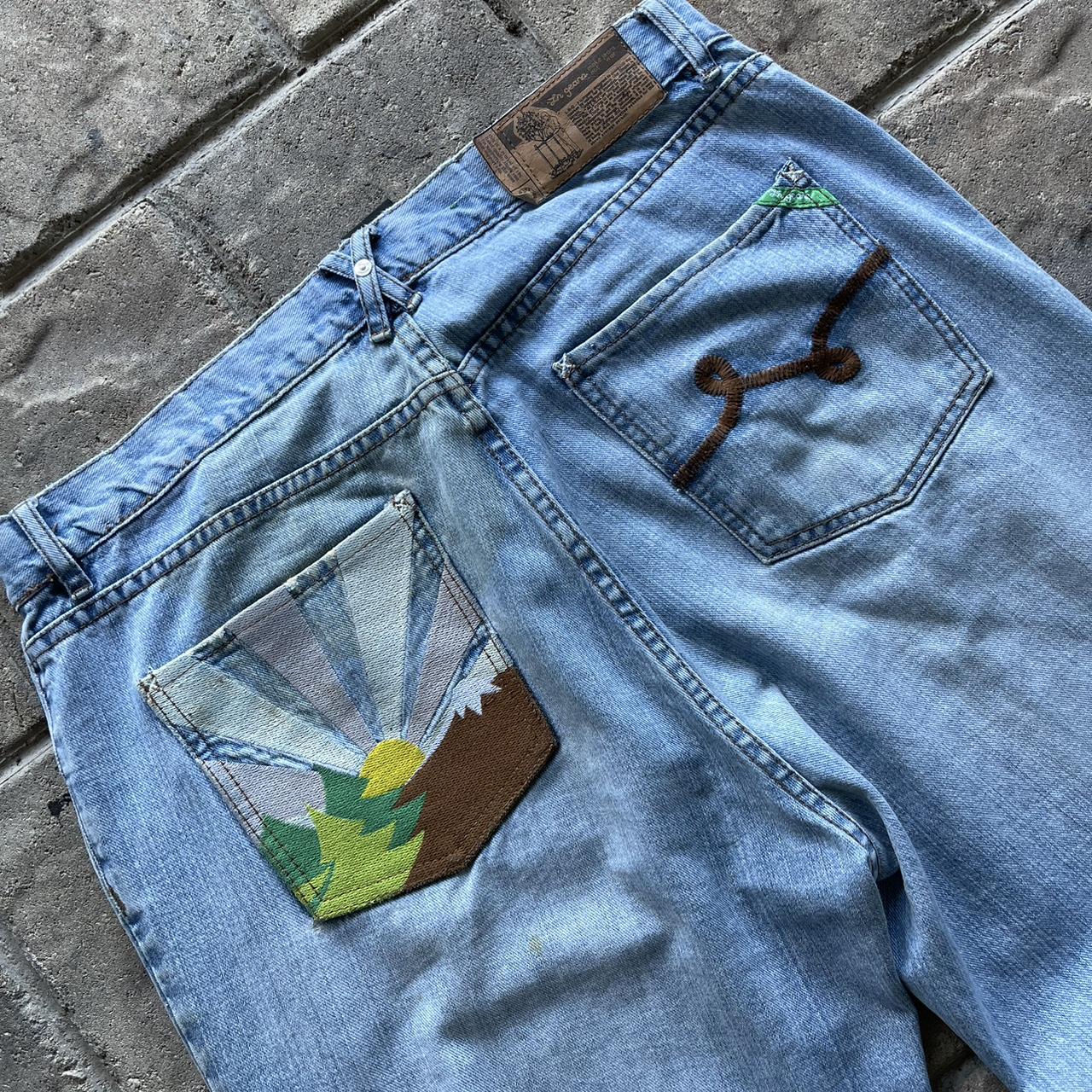 Vintage Y2K LRG Graphic Jeans Outseam: 47” Inseam:... - Depop