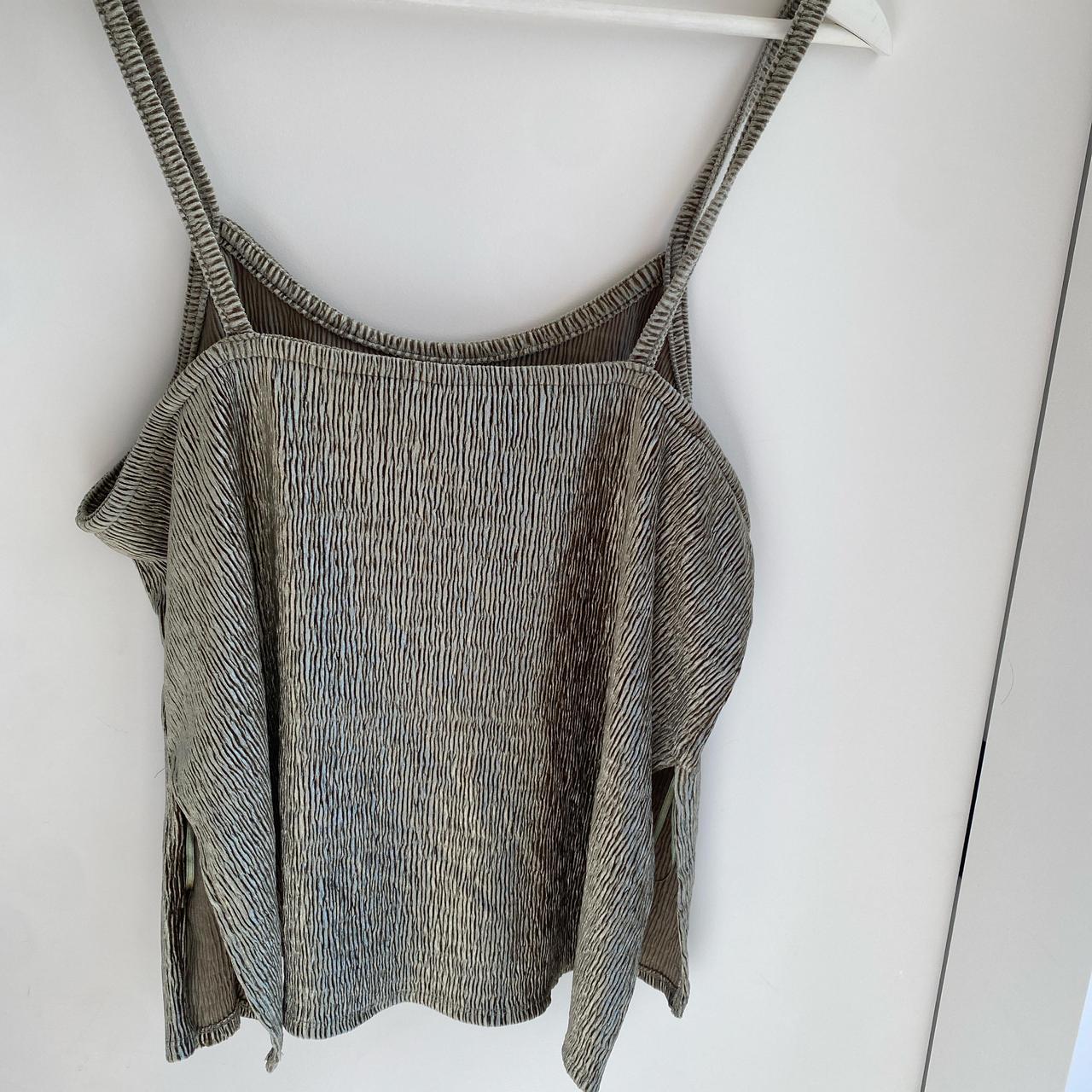 NATIVE YOUTH metallic singlet, side splits - Depop