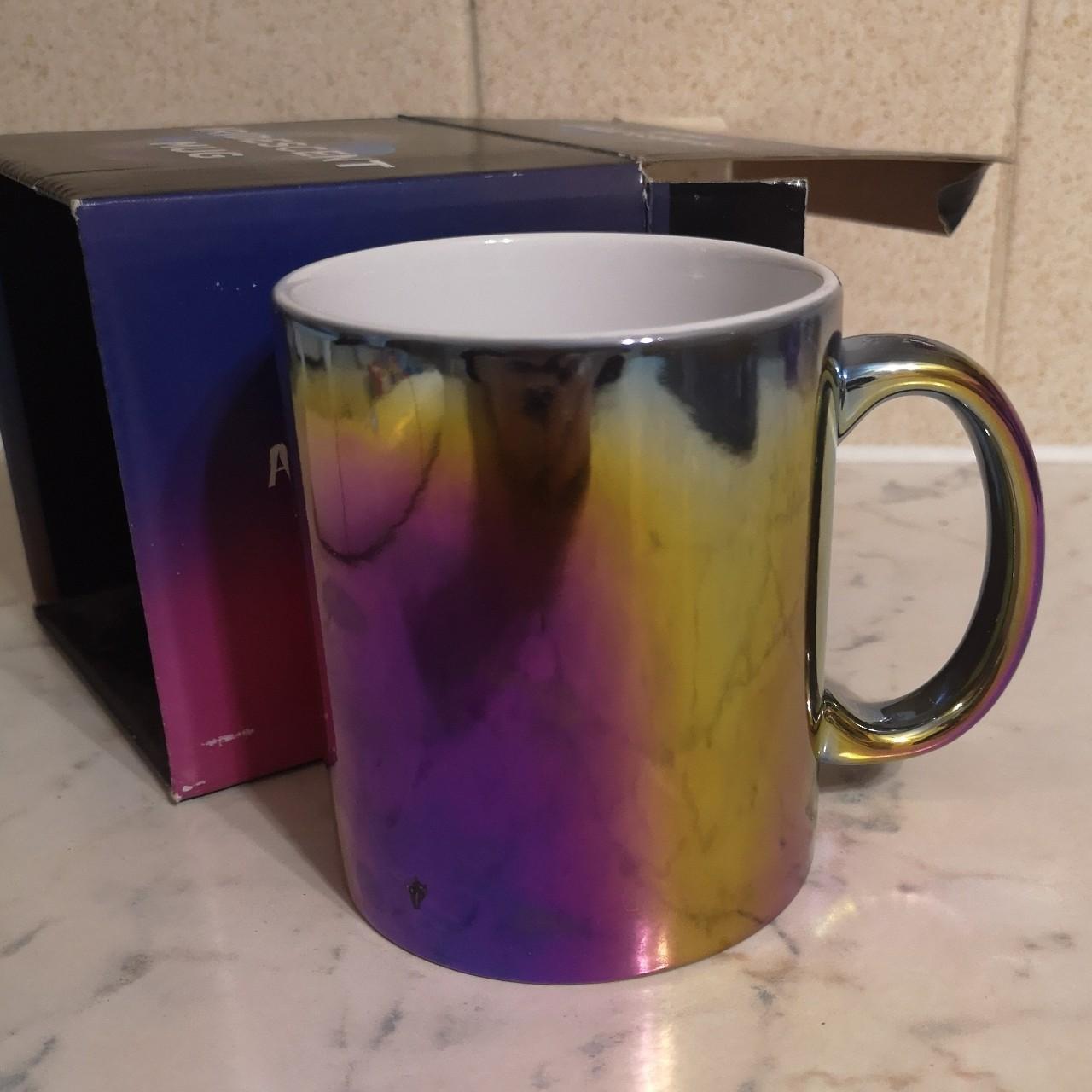 Brand new! Iridescent metallic look mug. Purple,... - Depop