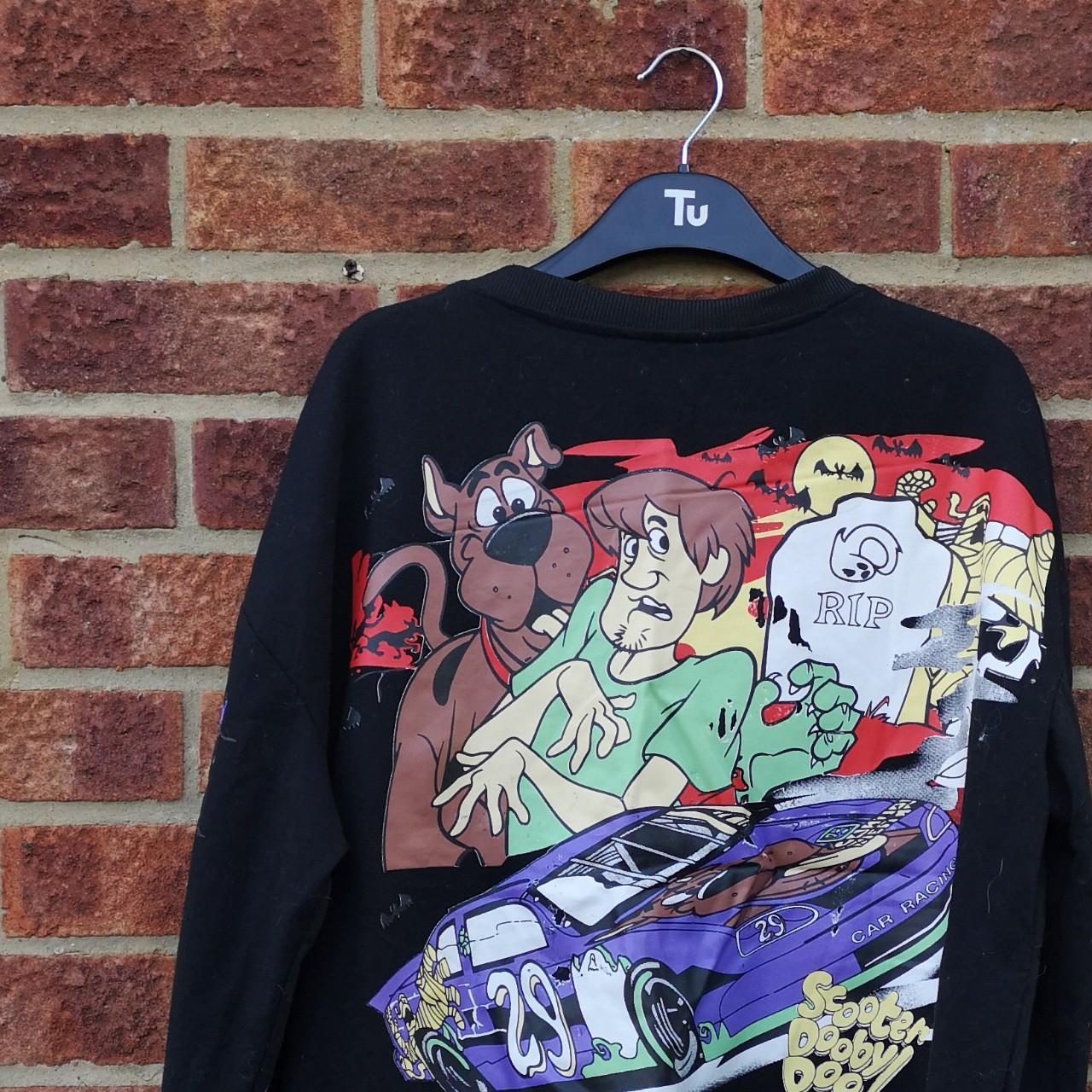 Black sweater with Scooby Doo design on front &... - Depop
