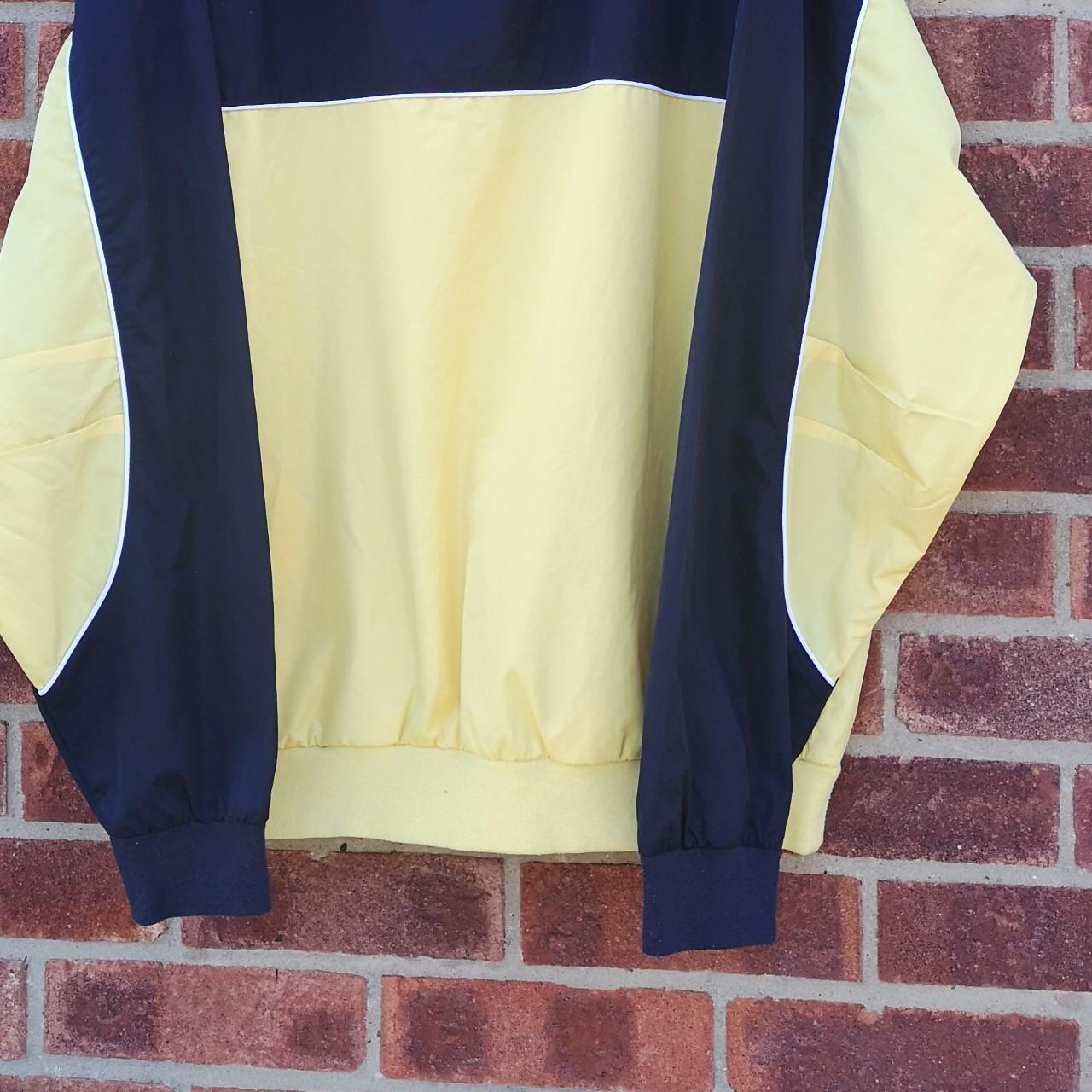 Black & yellow sports jacket. Windbreaker /... - Depop